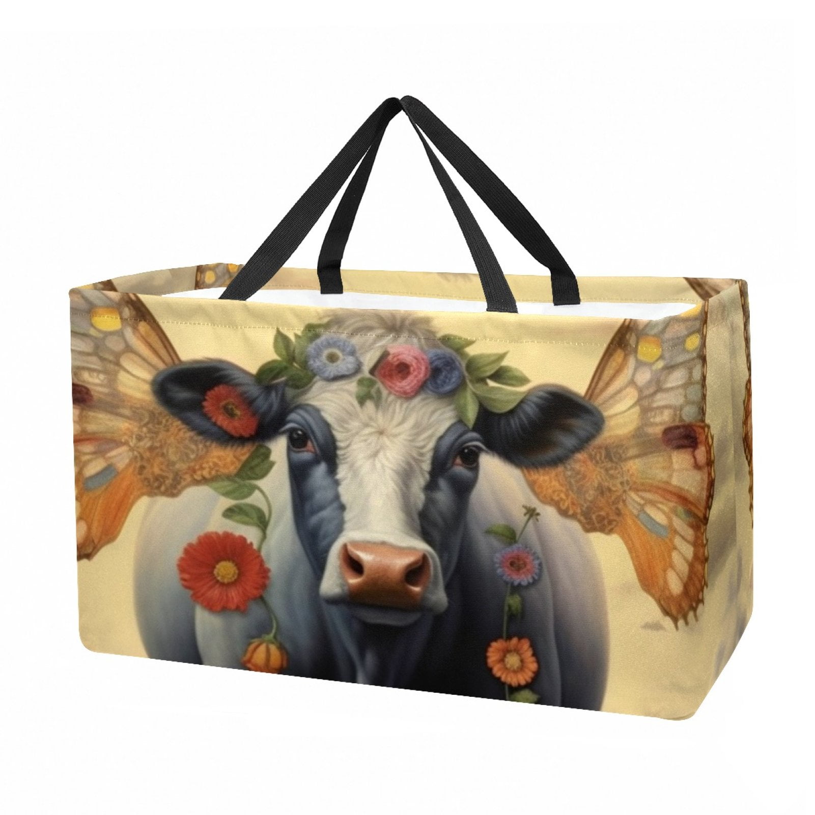 Butterfly Large Capacity Reusable Foldable Laundry Bag & Picnic Basket ...