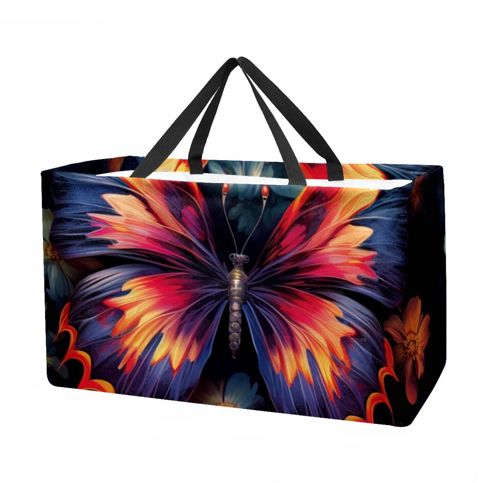 Butterfly Large Capacity Reusable Foldable Oxford Cloth Storage Bins ...