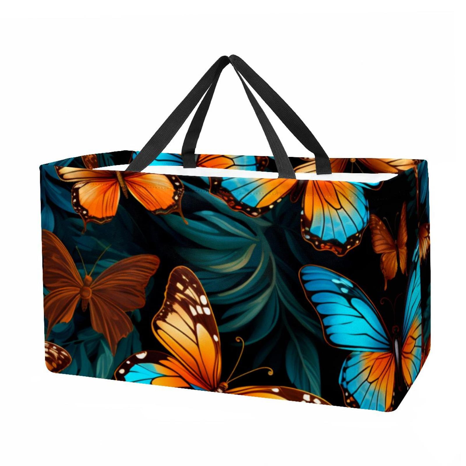 Butterfly Large Capacity Reusable Oxford Cloth Storage Bin: Foldable ...