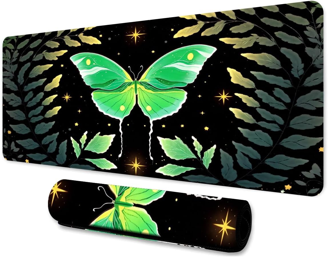 Butterfly Large Mouse Pad 31.5x11.8 Inches Magic Starry Sky Stars ...