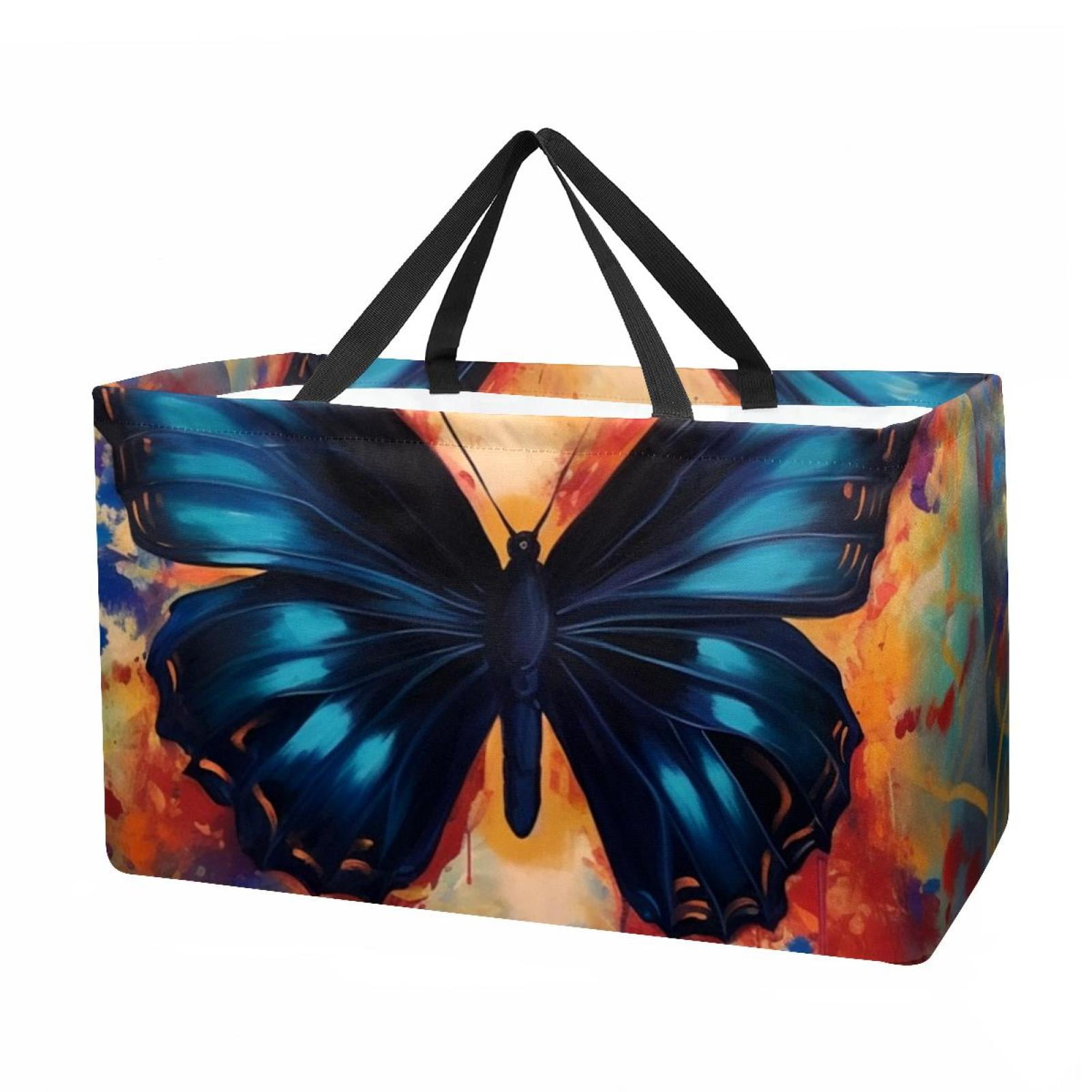 Butterfly Large-capacity Foldable Reusable Shopping Bag: Oxford Cloth ...