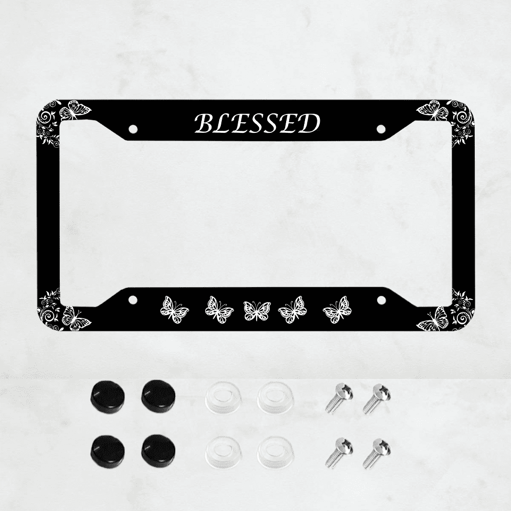 Butterfly License Plate Frame Butterflies License Plate Holder ...