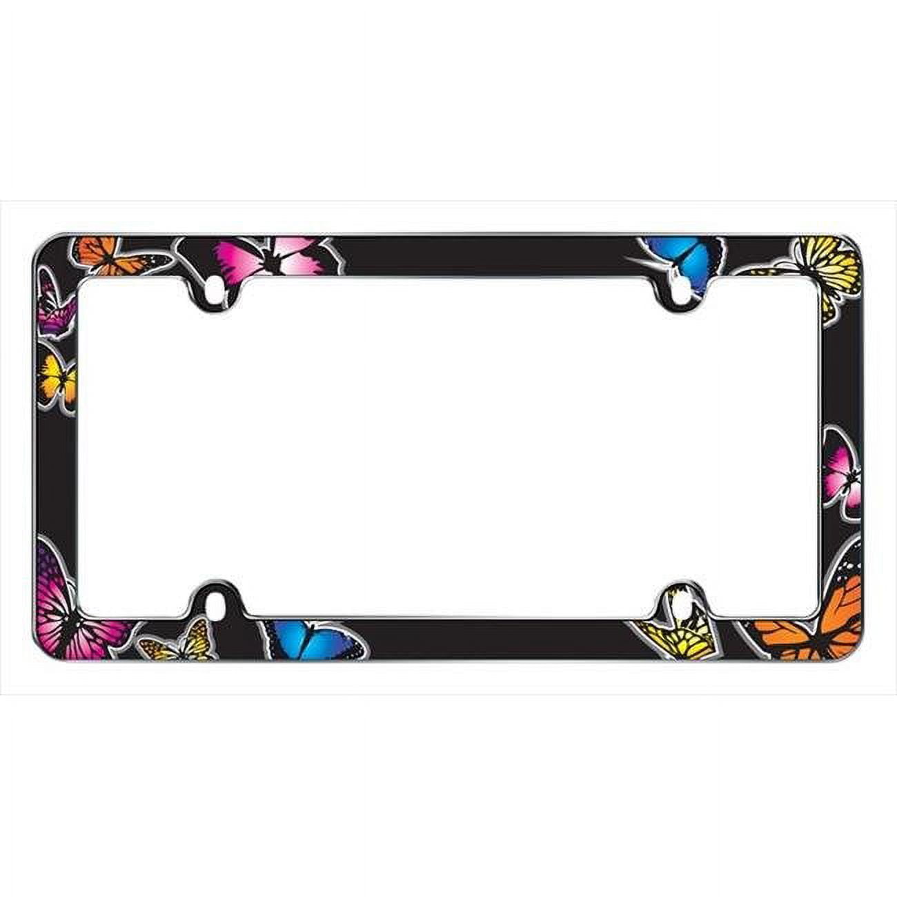 Butterfly License Plate Frame, Chrome - Walmart.com