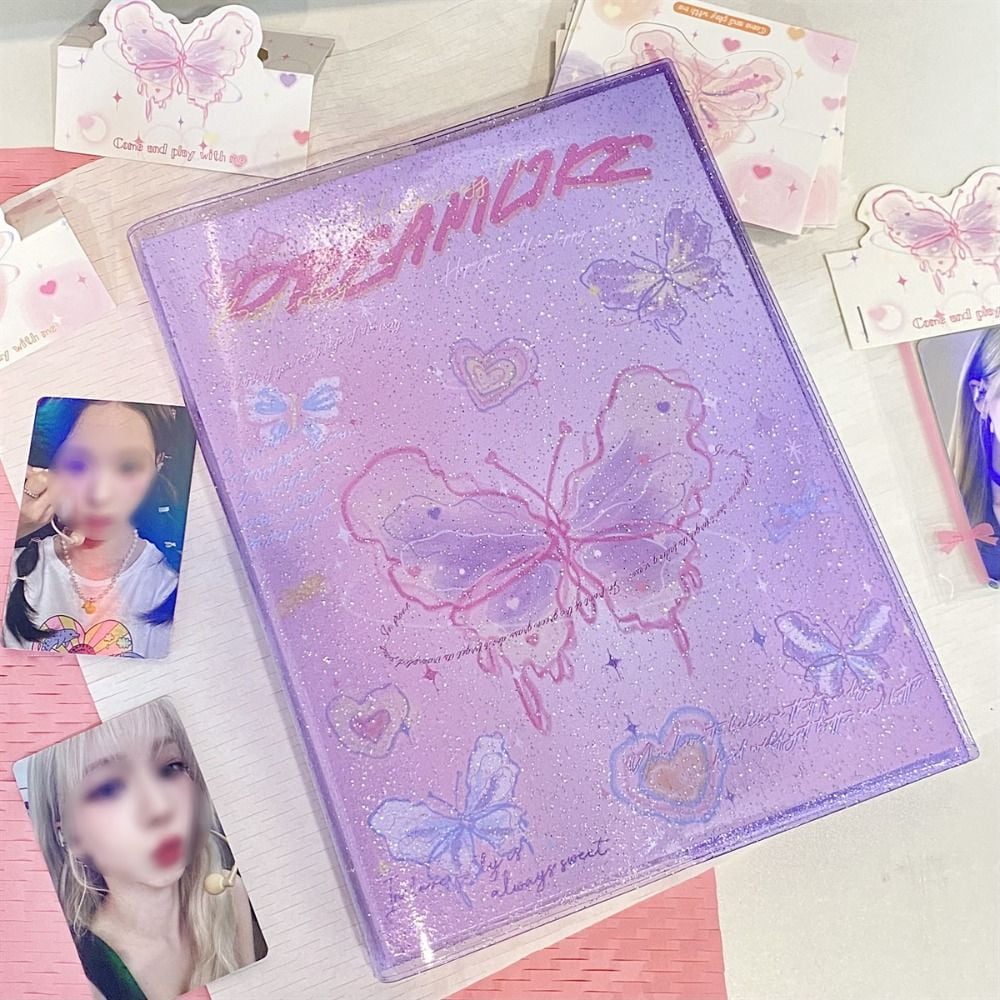 Butterfly Loose Leaf Shell Star Chasing Album Postcards Organizer A5 ...