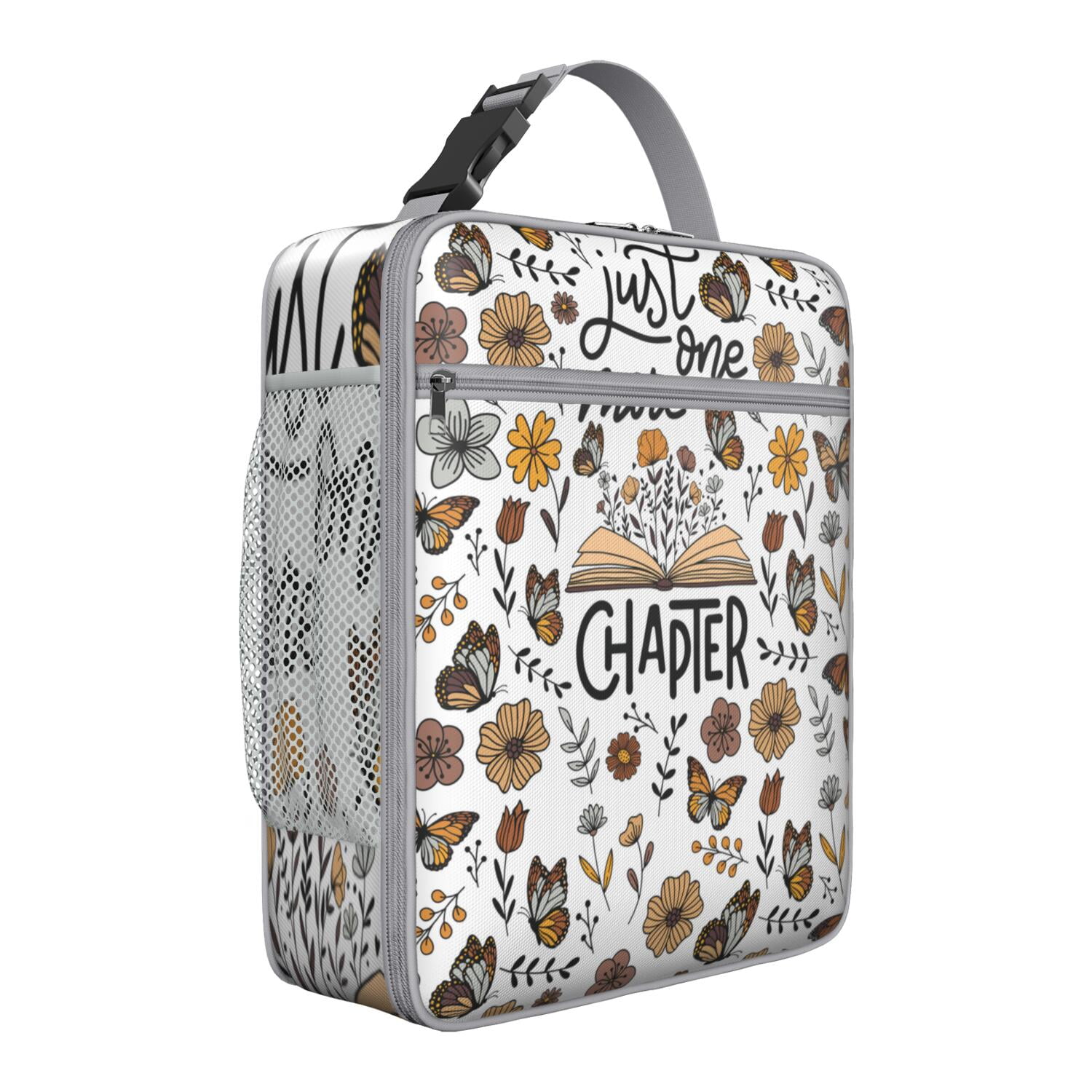 Butterfly Lovers Artistic Thermal Lunch Box, Aesthetic Floral Pattern ...