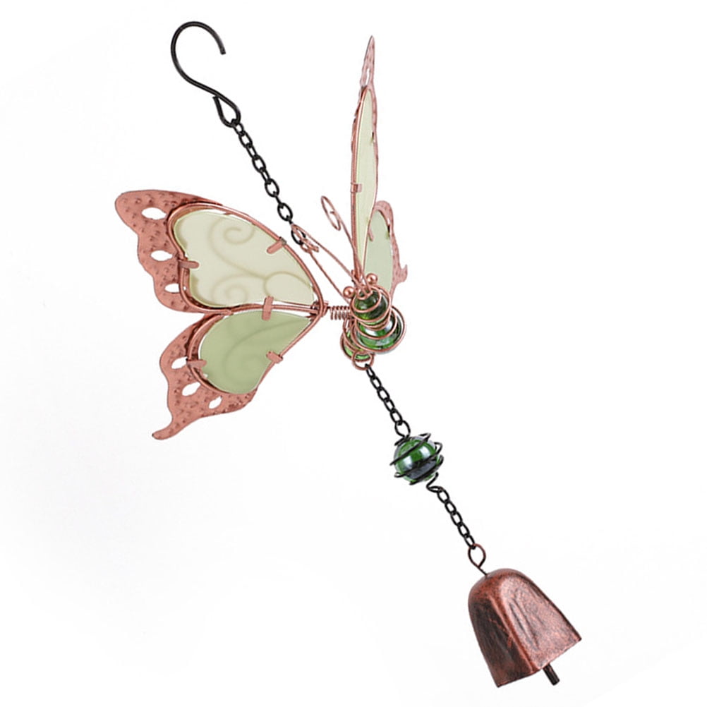 Hytrove Outdoor Butterfly Bell Pendant Wind Chime Restaurants 1Pack 14 ...