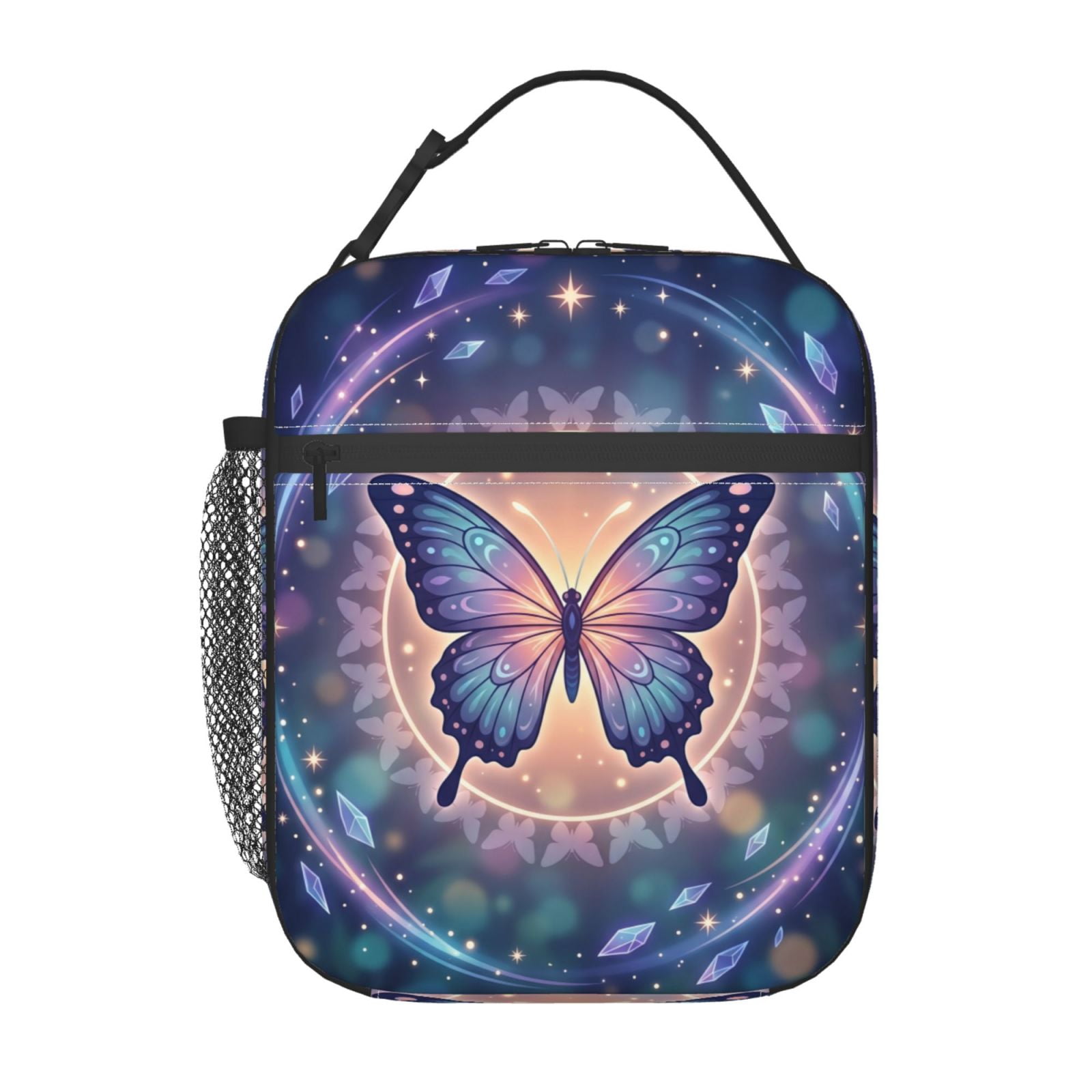 Butterfly Lunch Bag Insulated Leakproof Thermal Bag With Buckle Handle ...