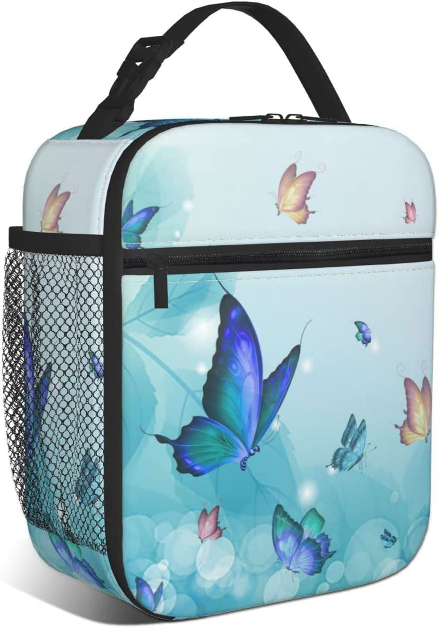 Butterfly Lunch Box s Insulated Cooler Thermal Cute Lunch Bag Tote for ...