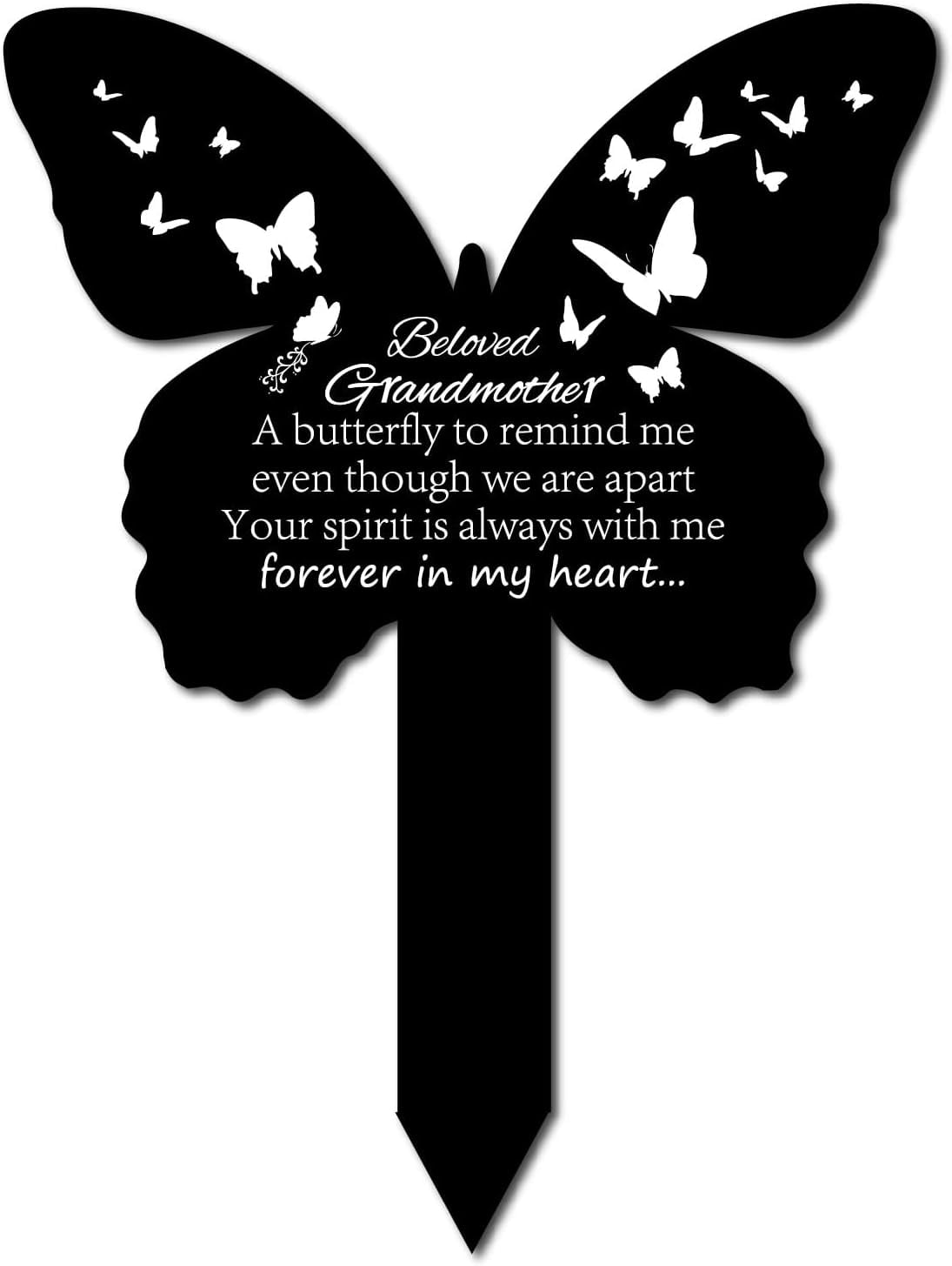 Butterfly Memorial Stakes Cemetery Decorations for Grave Waterproof ...