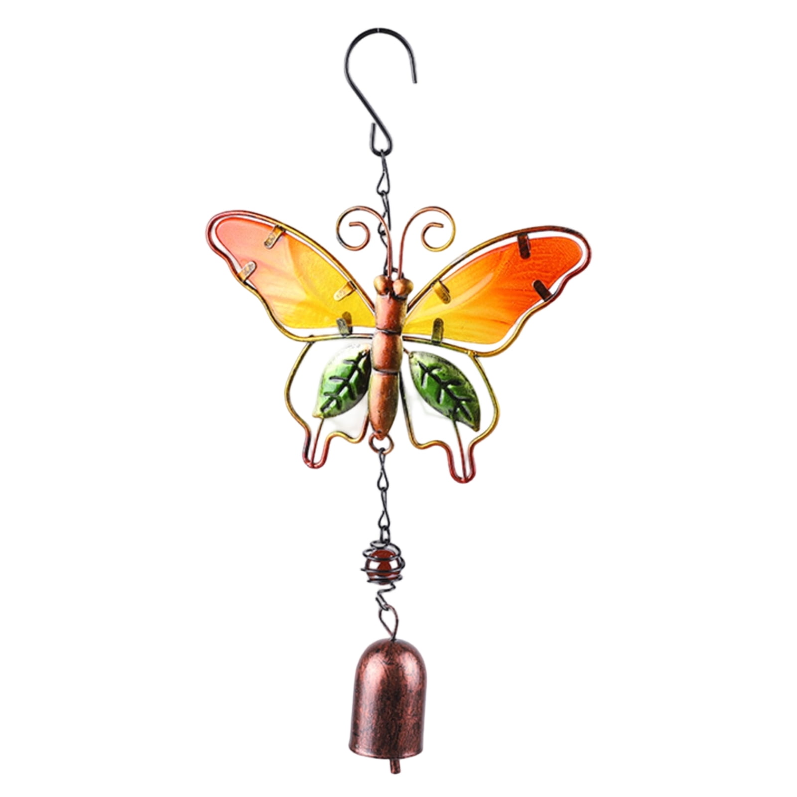Butterfly Metal Wind Chime, Handmade Colorful Painted Garden Windchime ...