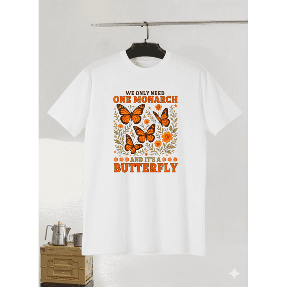 Butterfly Monarch Change Nature Freedom Symbol Statement Art Unisex T ...