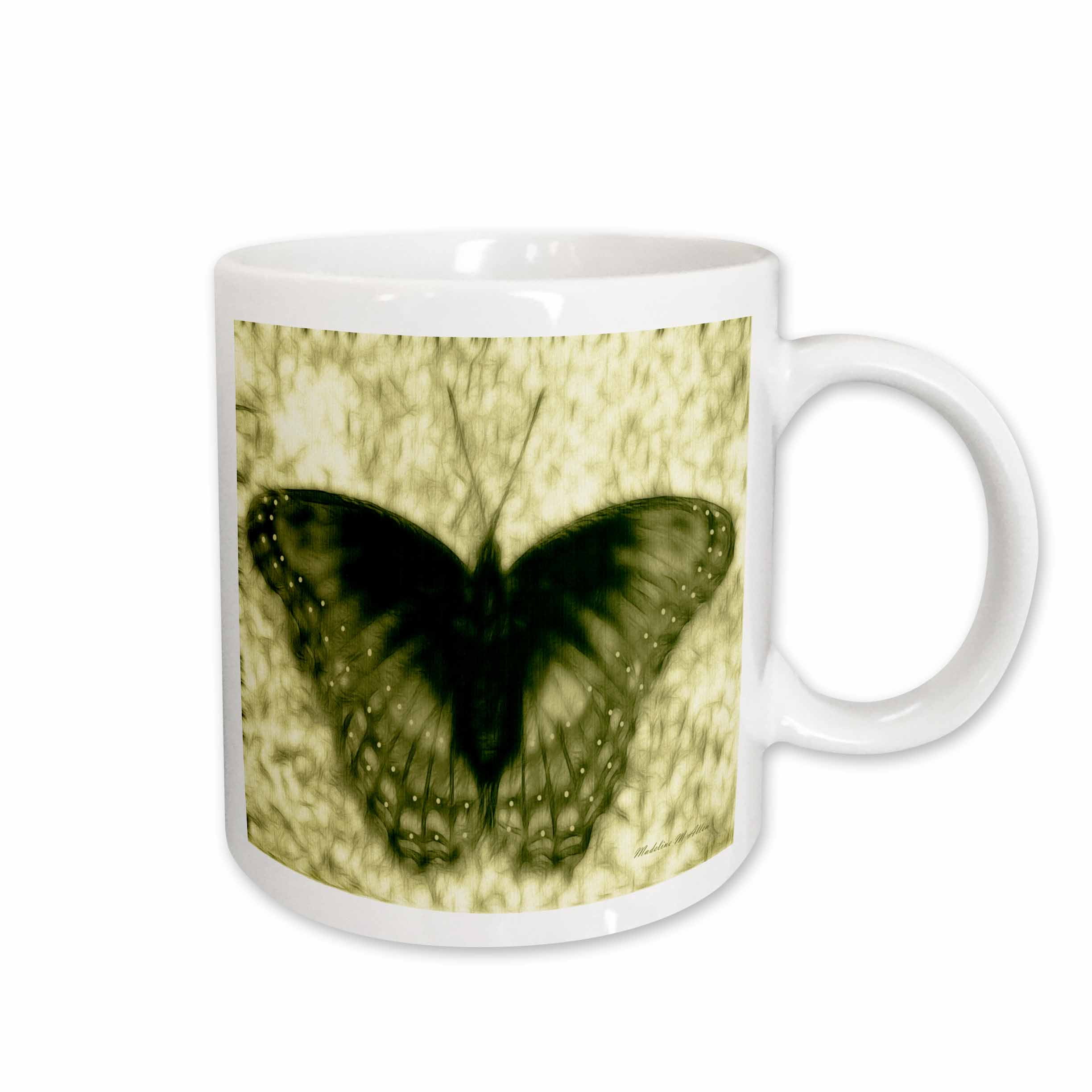 3drose, Butterfly Moss, 15oz Mug - Walmart.com