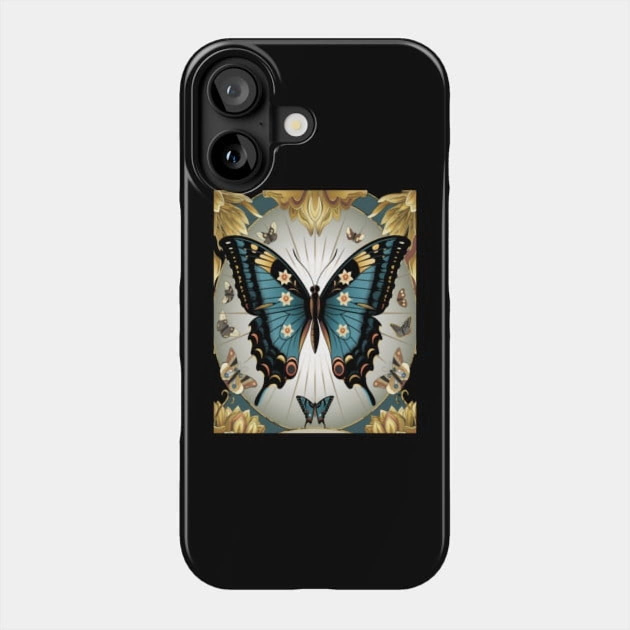 Butterfly Moth Nature-Inspired Insect Graphic Case for iPhone 11,12,13 ...