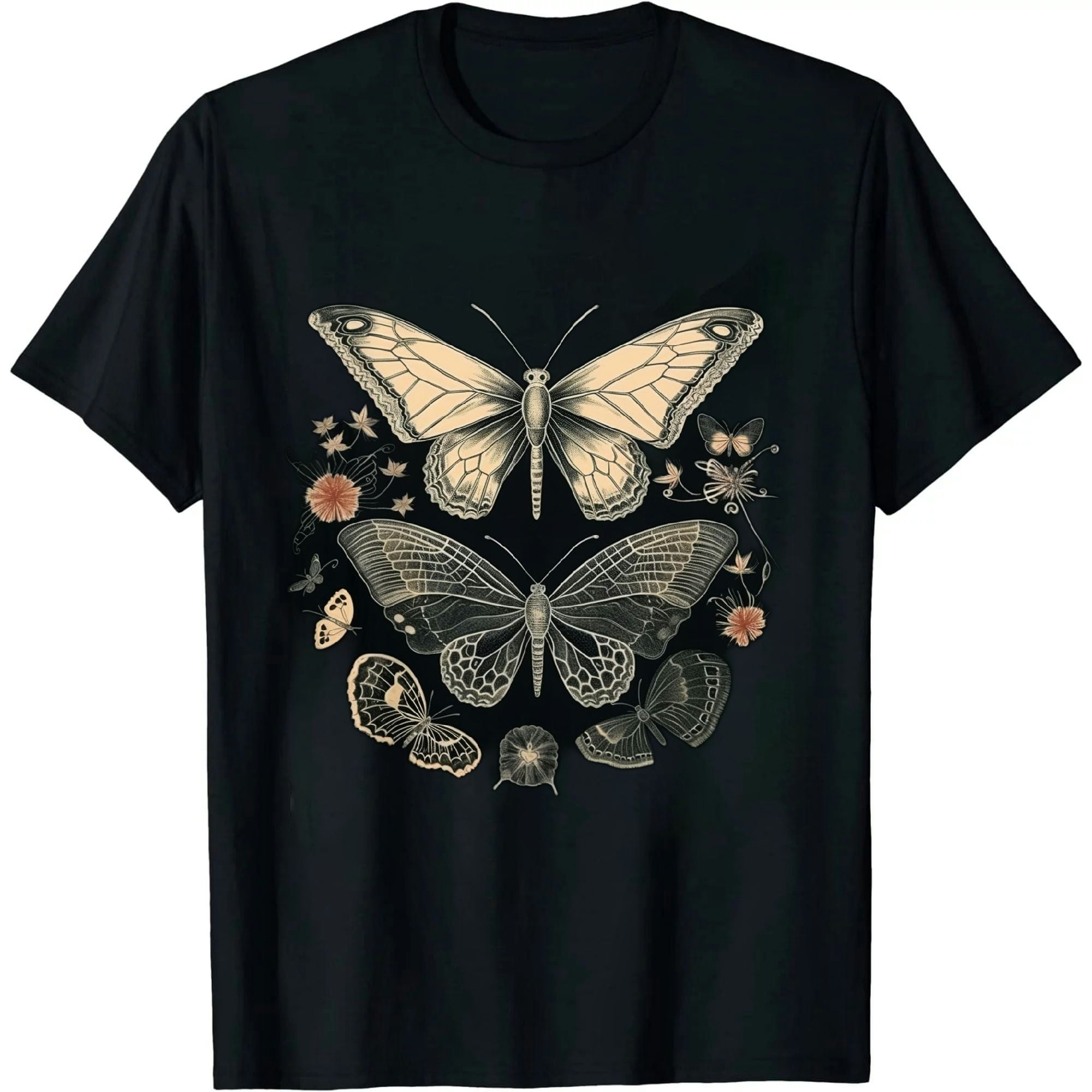 Butterfly Moth Shirt Witchcore Insect Astronomy Lover Witchy T-Shirt ...