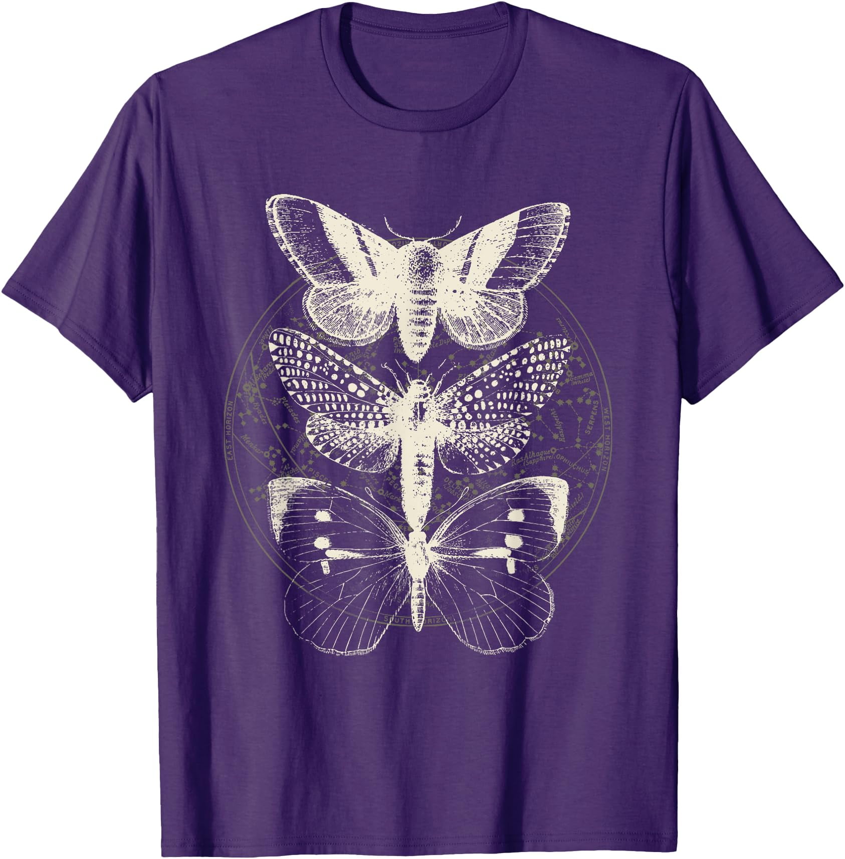 Butterfly Moth Witchcore Insect Astronomy Lover Unisex T-Shirt for Men ...