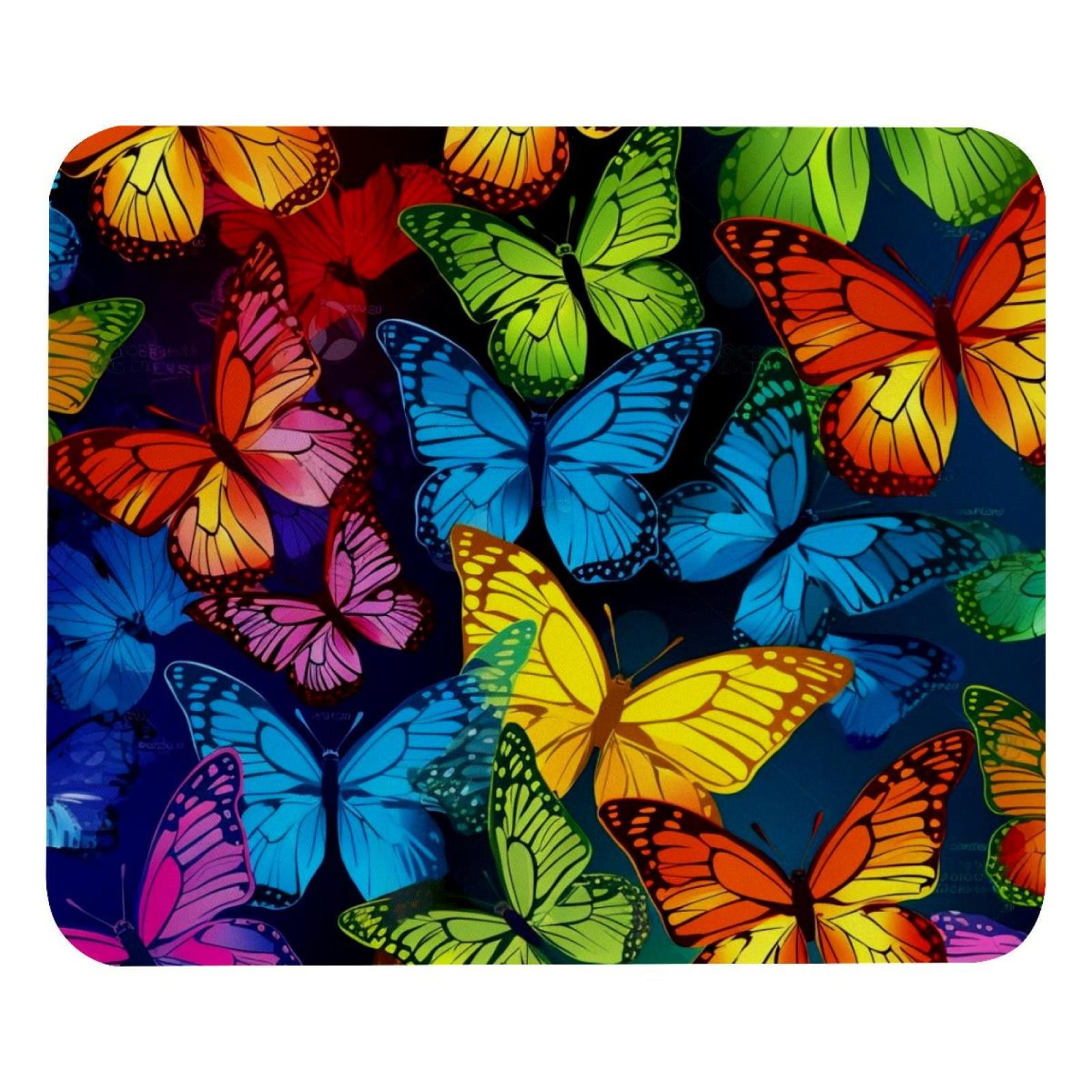 Butterfly Mouse Pad for Laptop Wireless Mouse Home Office Travel ...