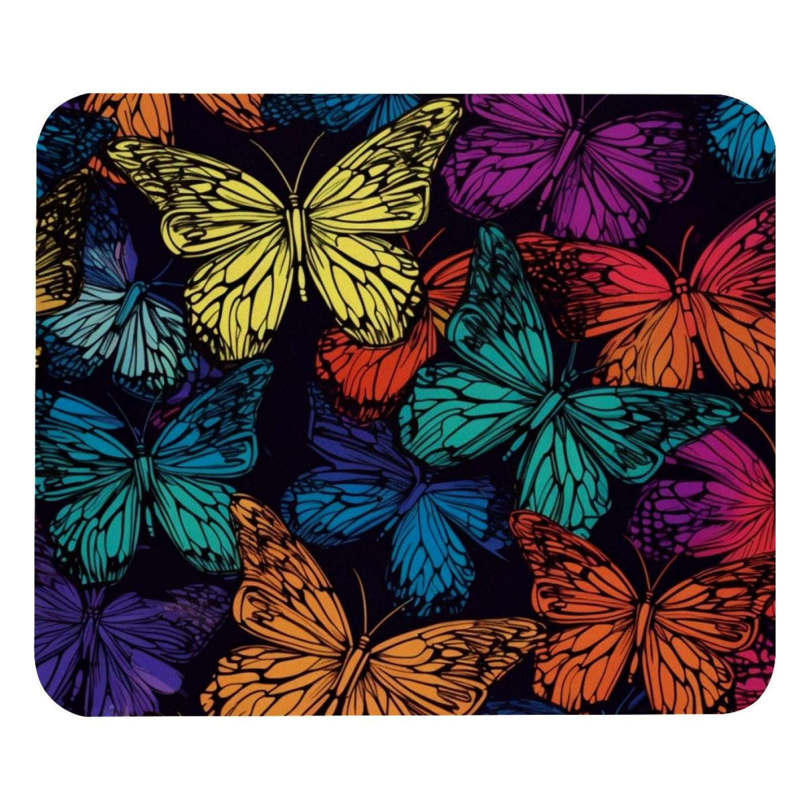 Butterfly Mouse Pad for Wireless Mouse Home Office Desk Laptop with ...