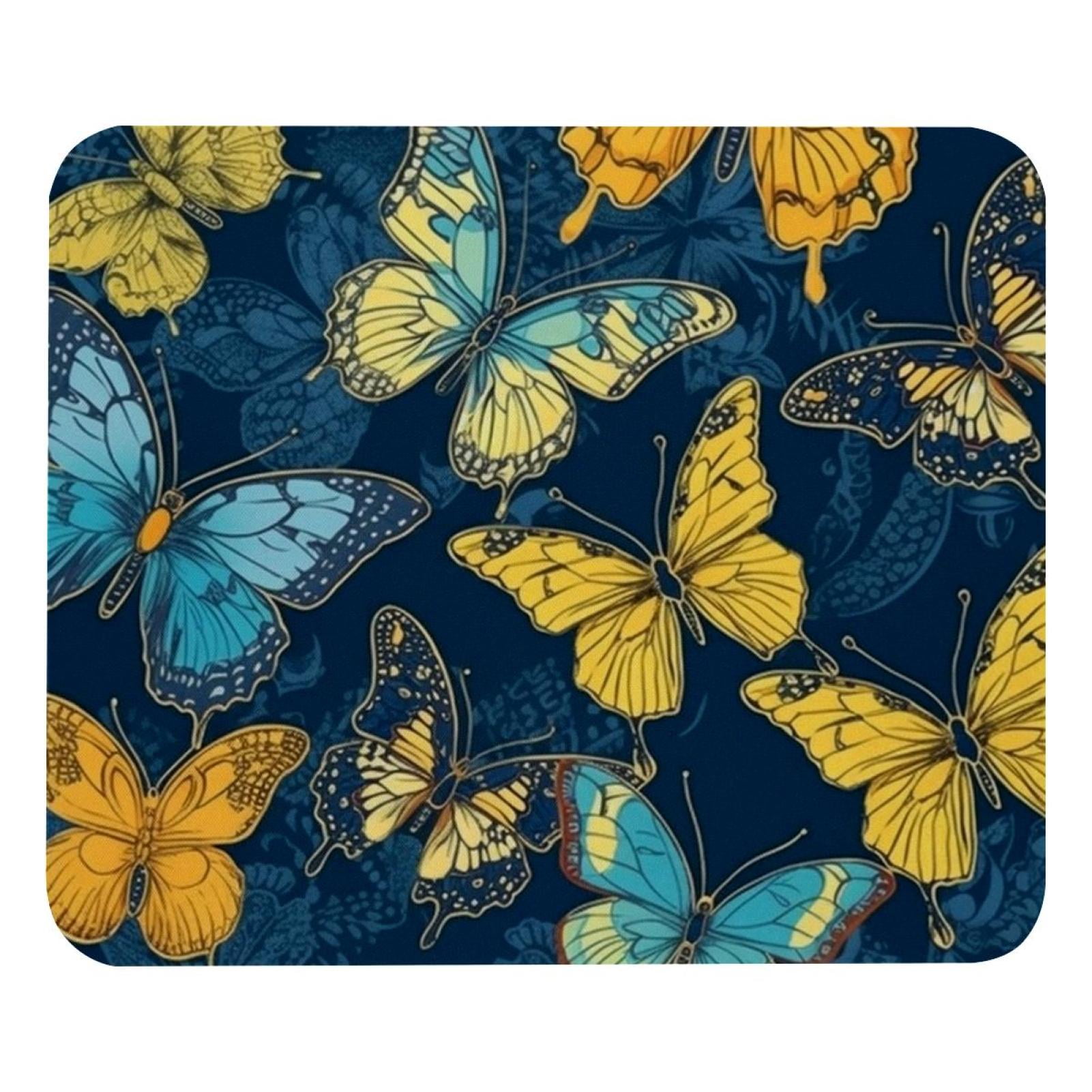 Butterfly Mouse Pad for Wireless Mouse Home Office Desk Laptop with ...