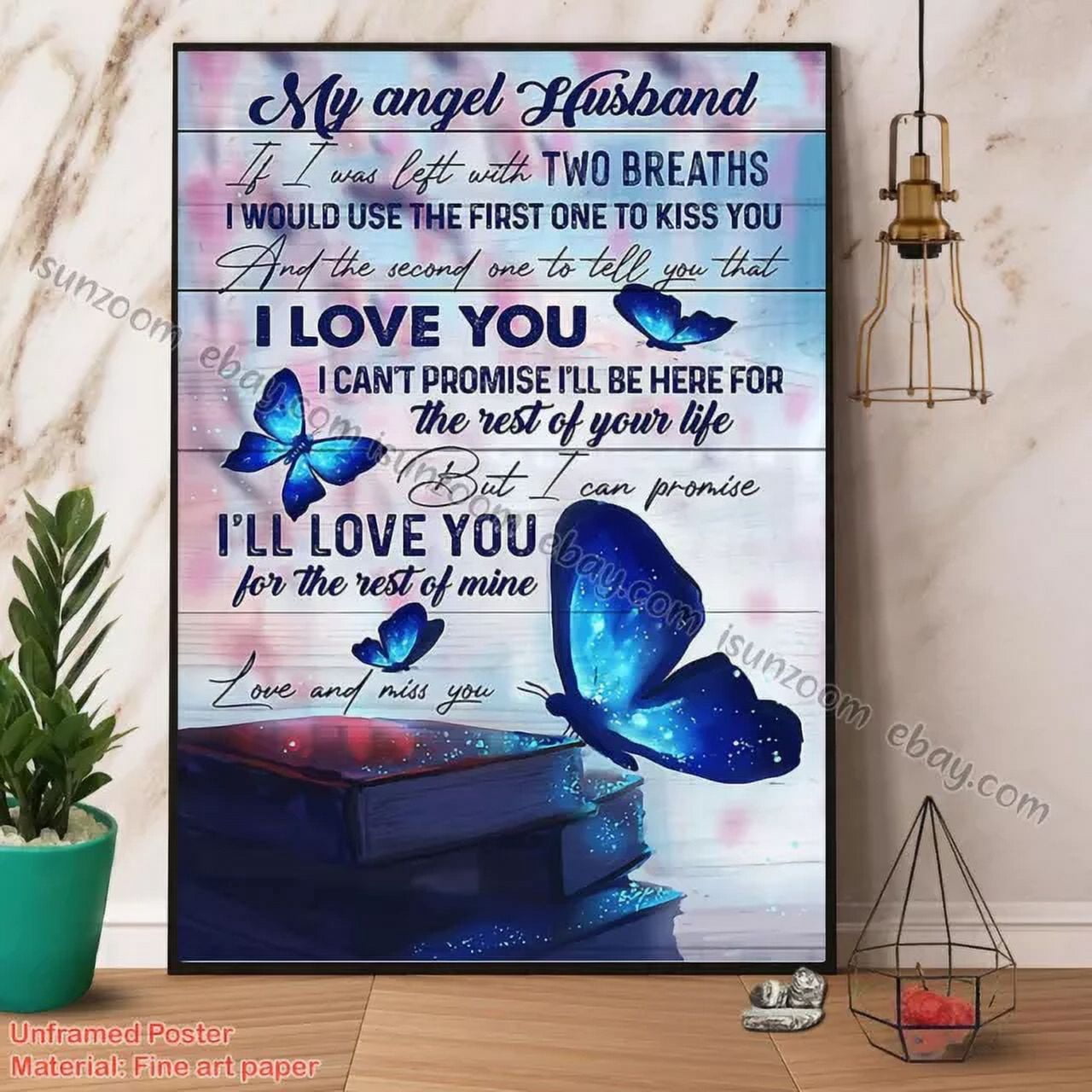 Butterfly My Angel Husband I'Ll Love You For The Rest Of Mind Paper ...