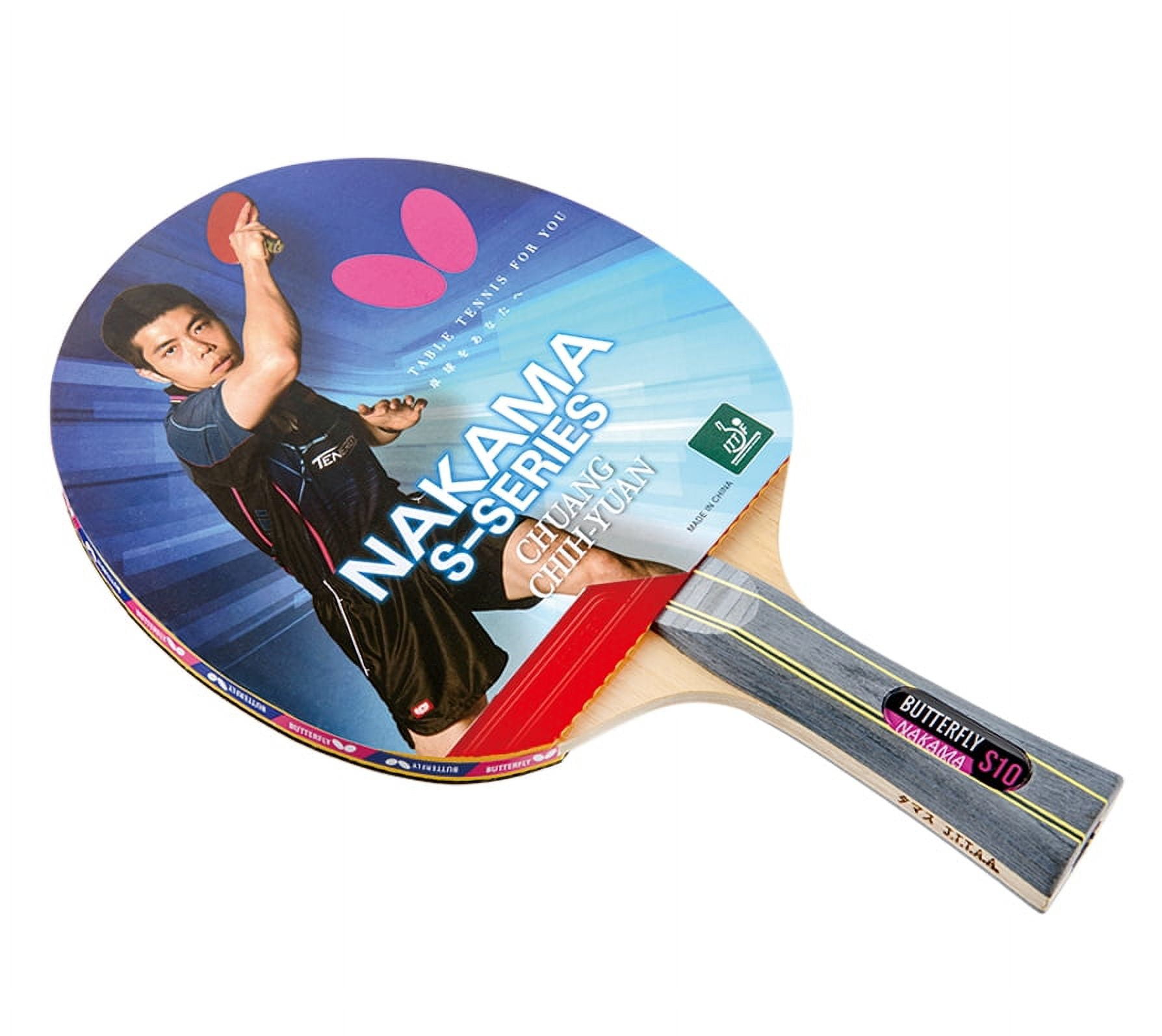 Butterfly Nakama S10 Table Tennis Racket-All Wood Blade-Wakaba 2.1 ...