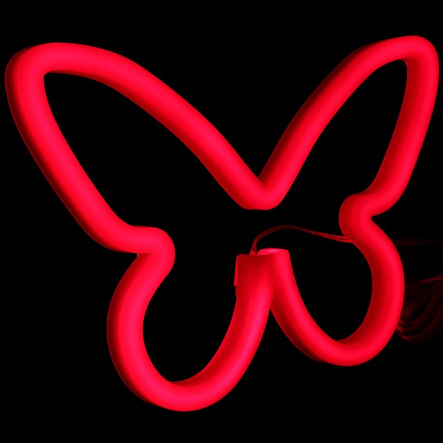 Butterfly Neon Sign USB Neon Light Butterfly LED Neon Lamp Bedside Neon ...