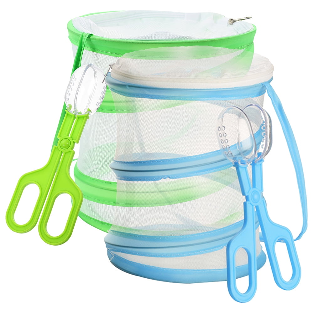 Butterfly Net,2 Sets of Outdoor Insect Catch Net And Clamp Butterfly ...