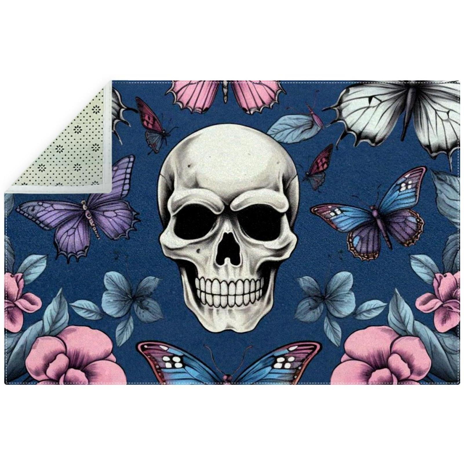 Butterfly Office Mat with Right-Angle Design - Polyester Floor Mat for ...