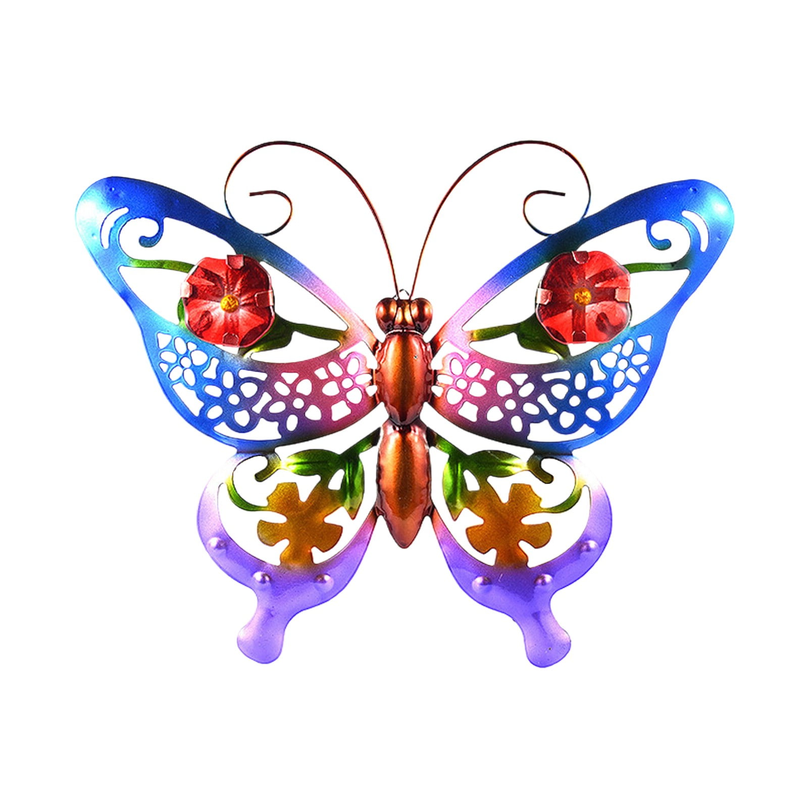 Butterfly Outdoor Garden Glass Wall Art Hand Hollowed Out Butterfly ...