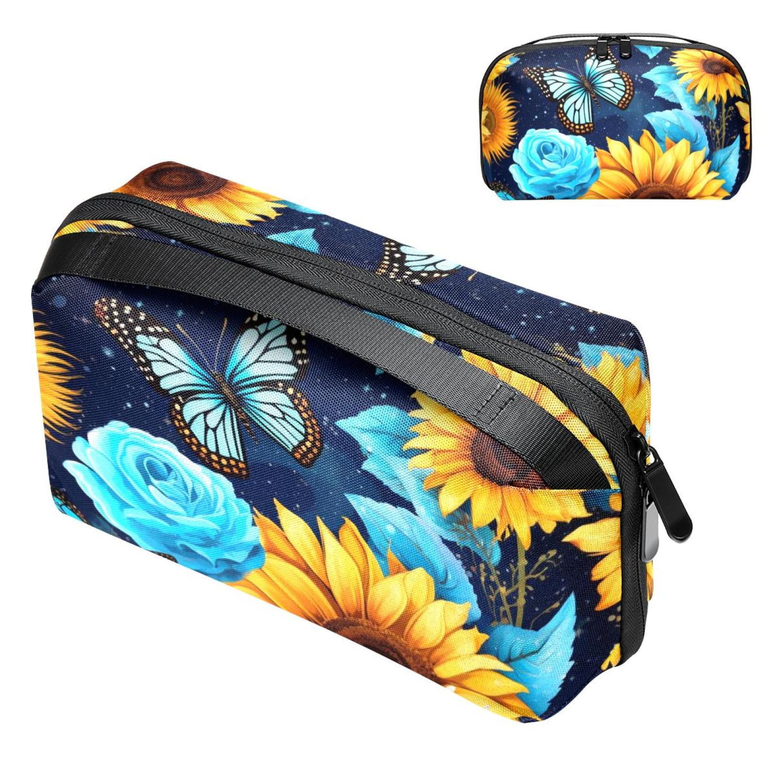 Butterfly Oxford Fabric Waterproof Portable Hard Drive Bag and Case ...