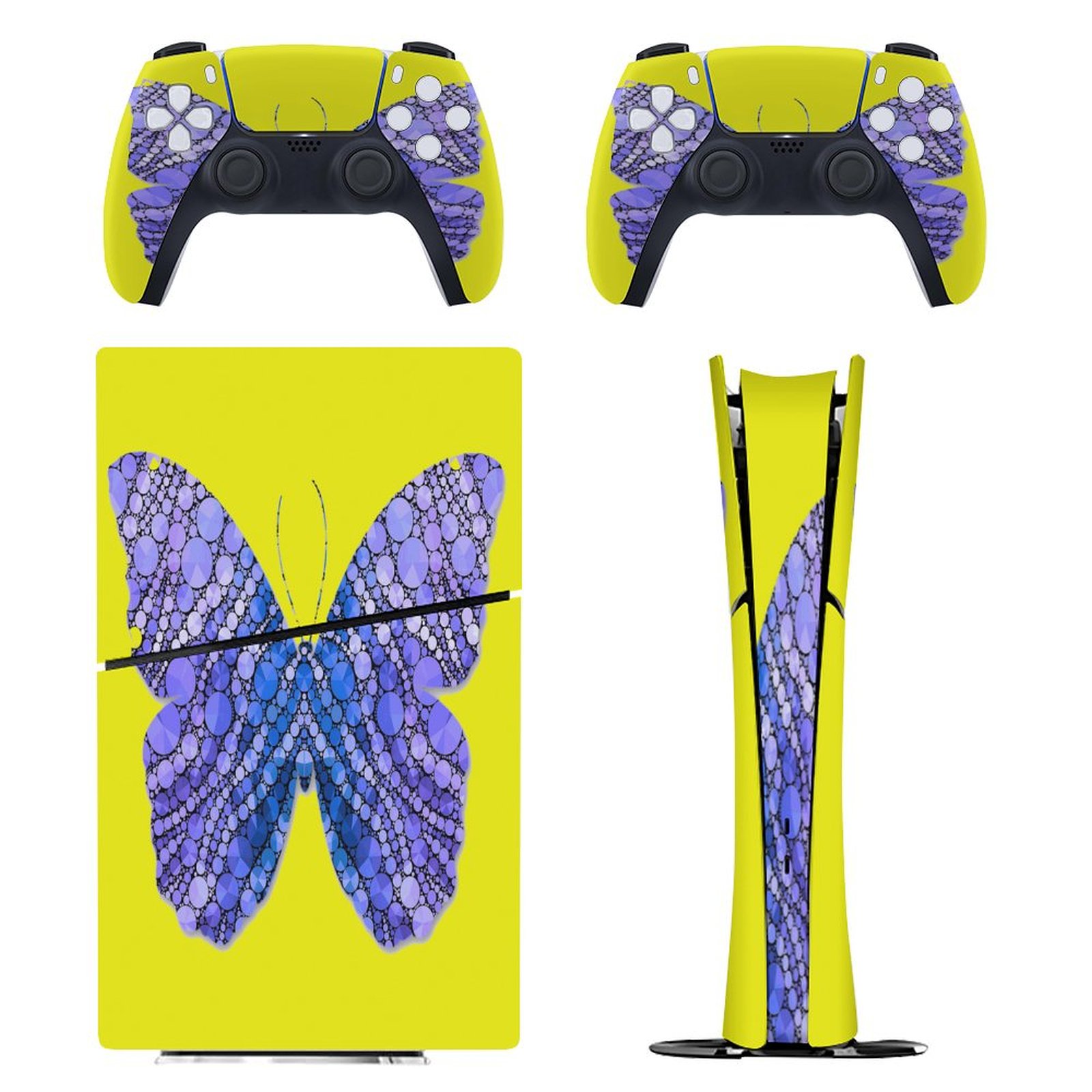 Butterfly PS5/PS5 Slim Digital Disc Skin Sticker For Console And Controller Skins - Walmart.com