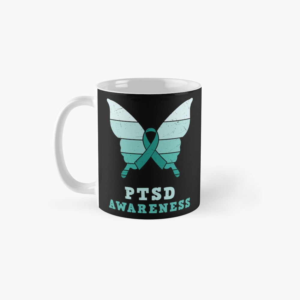 Butterfly PTSD Awareness Month Ribbon Classic Mug - Walmart.com
