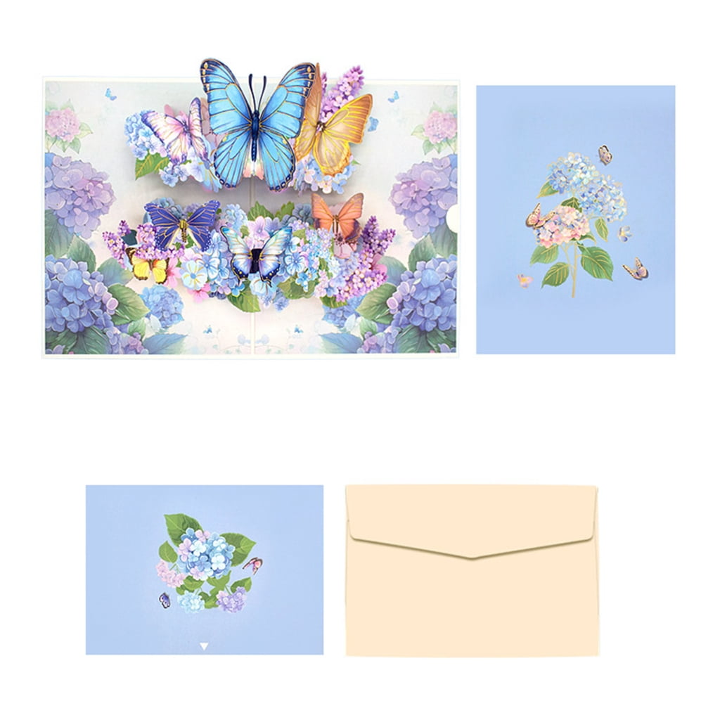 Butterfly Paper Carving Greeting Card with Matching Envelope for ...