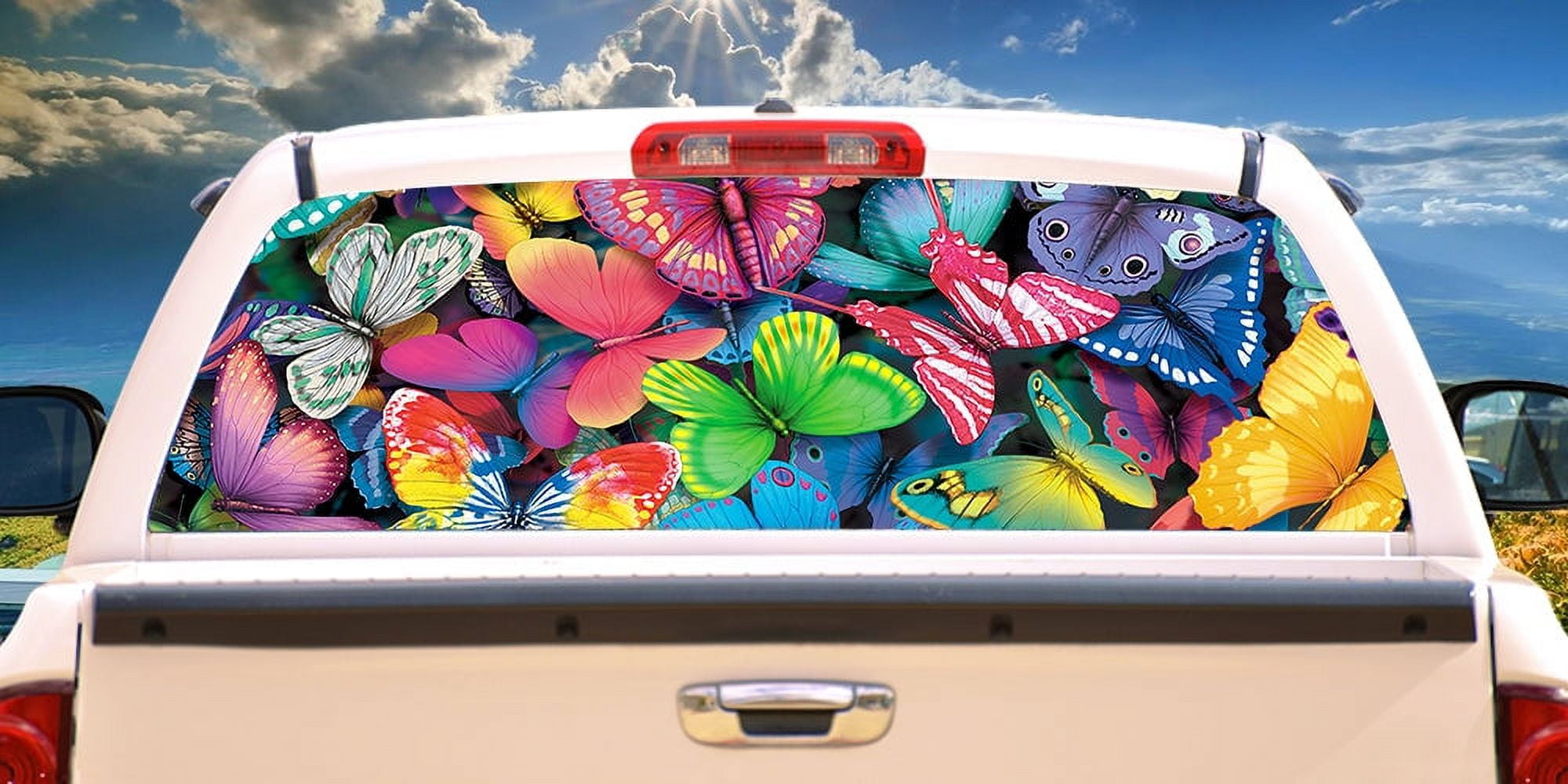 Butterfly Party Rear Window Graphic | HD Truck & Car Back Window ...
