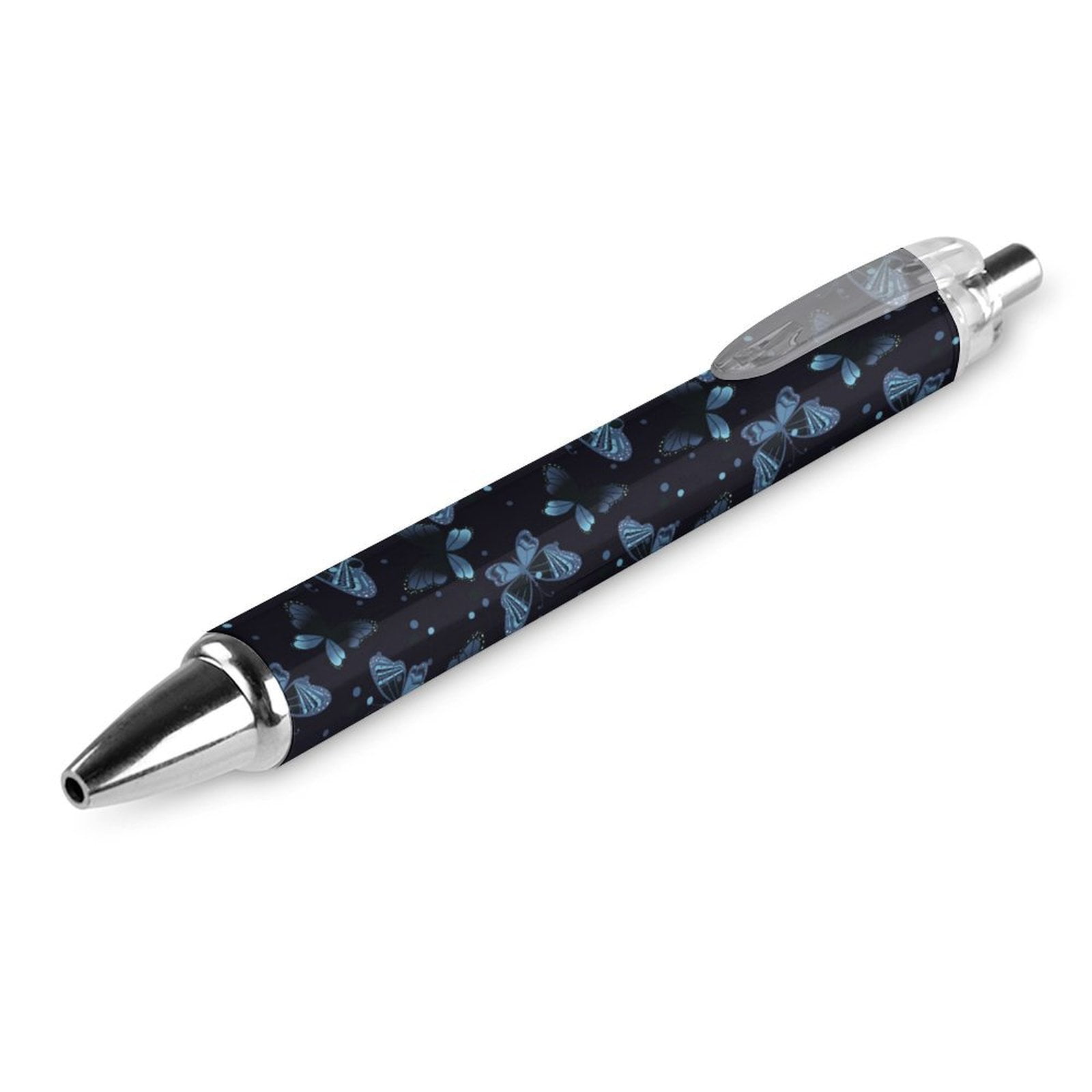 Butterfly Pattern Ballpoint Pen Retractable Pens Black Writing Pen ...
