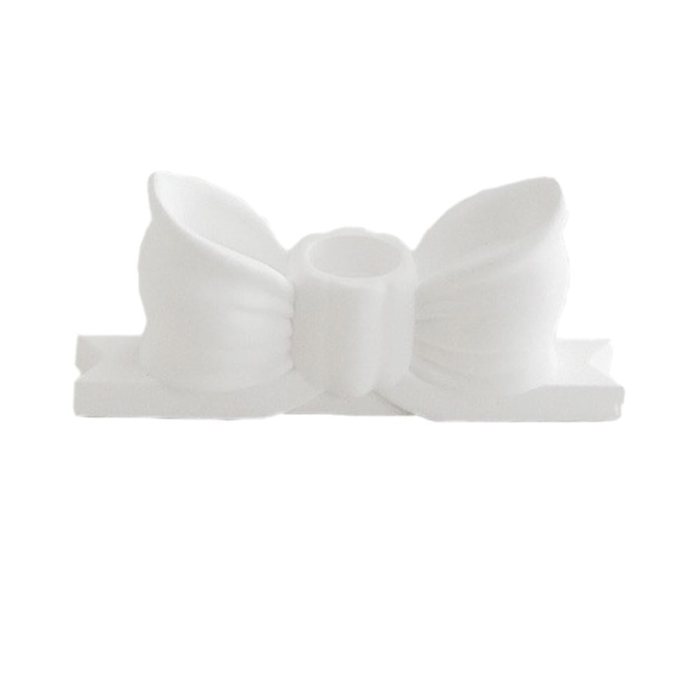 Butterfly Pattern Bow Tie Candle Holder - Romantic Home Decor, Plaster ...