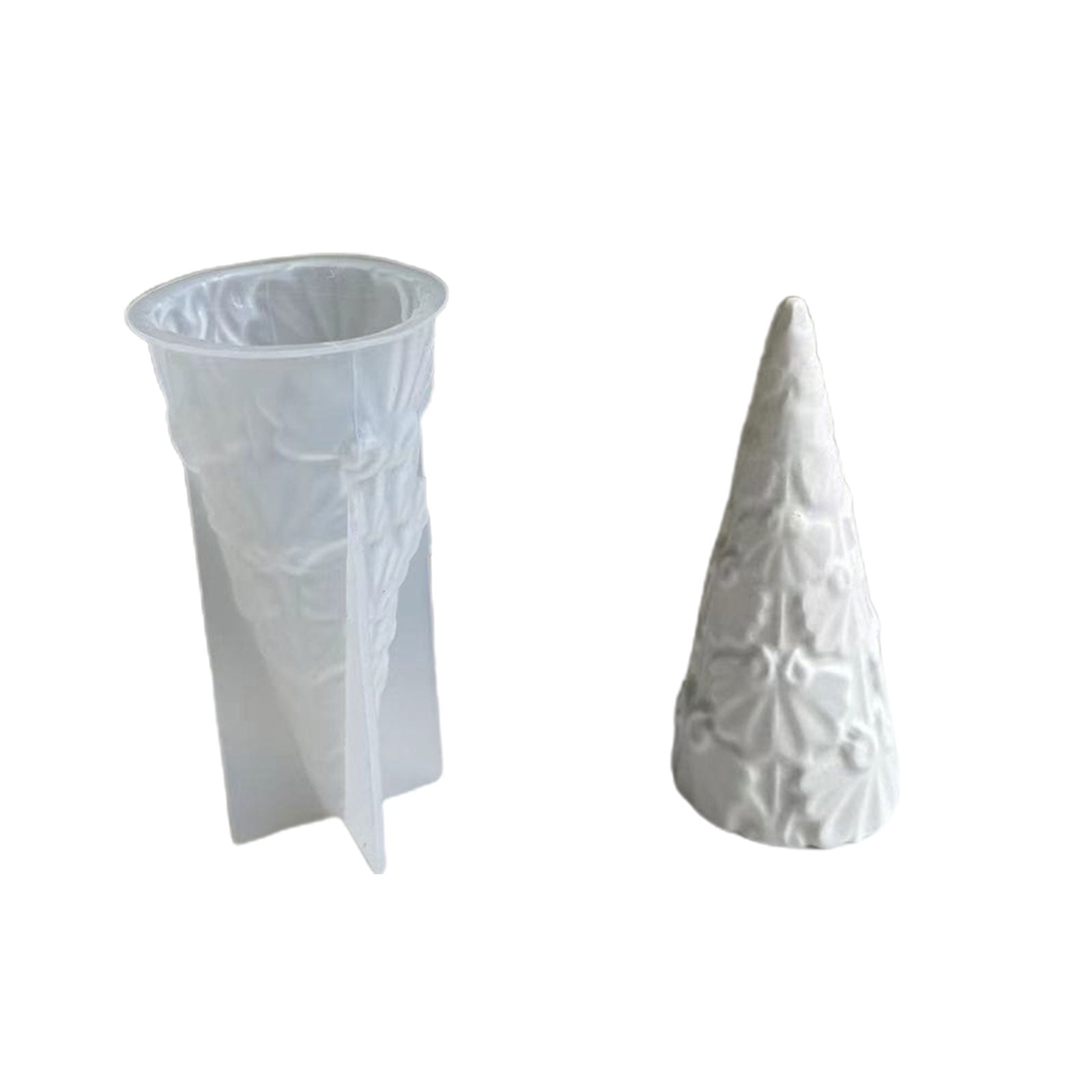 Butterfly Pattern Conical Silicone Mold Ice Cream Cone Gypsum Resin ...