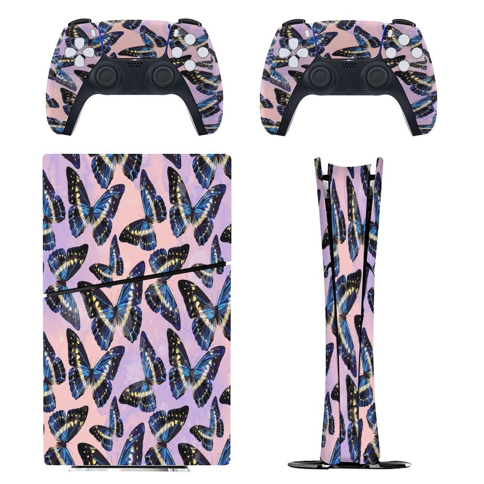 Butterfly Pattern PS5/PS5 Slim Digital Disc Skin Sticker For Console ...