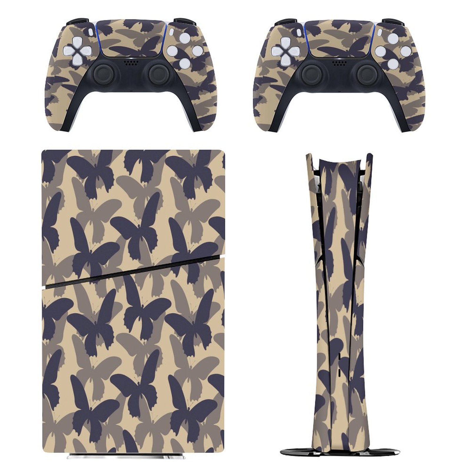 Butterfly Pattern PS5/PS5 Slim Digital Disc Skin Sticker For Console ...