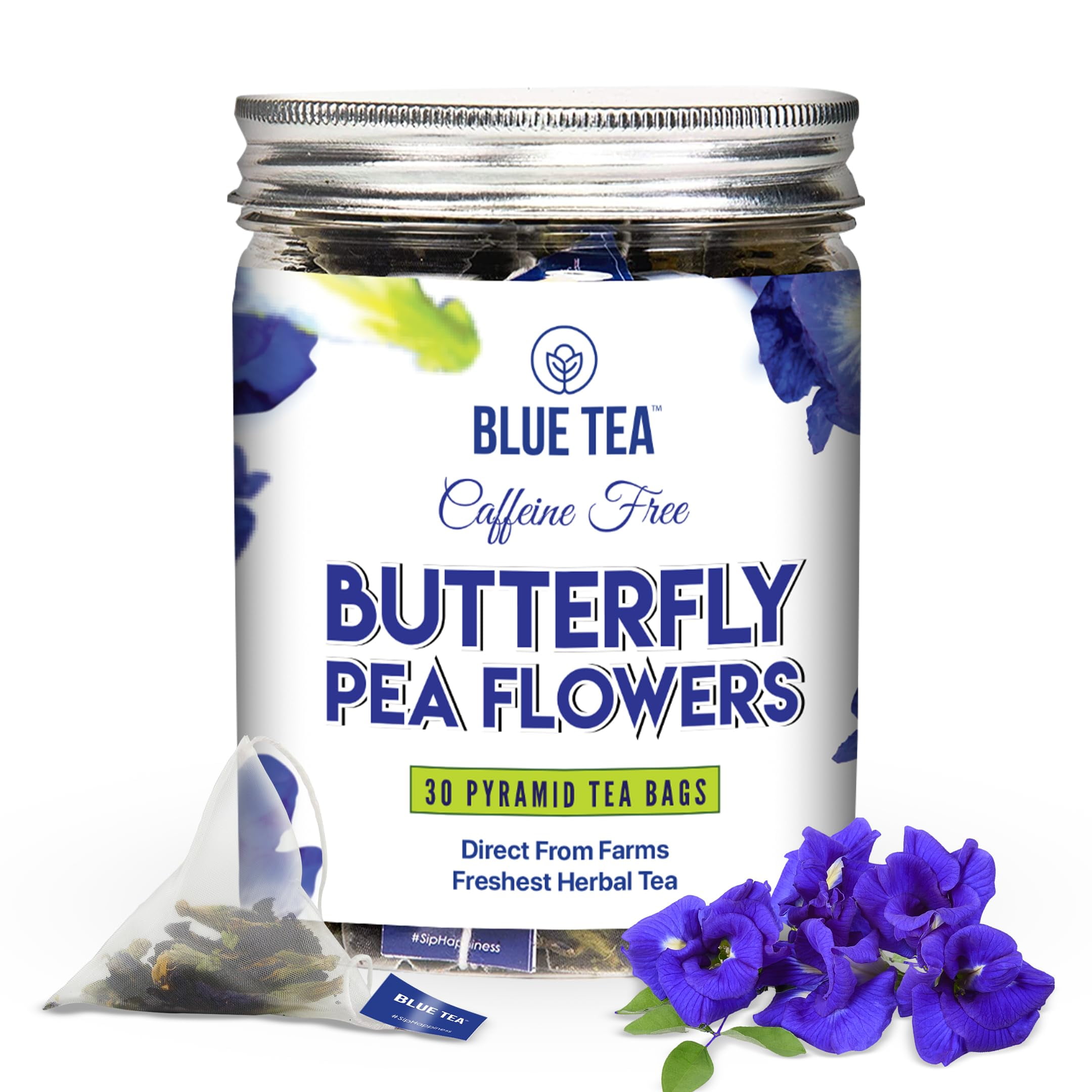 - Butterfly Pea Flower Tea - 30 Count - Plant Based Tea Bag | Gokarna ...