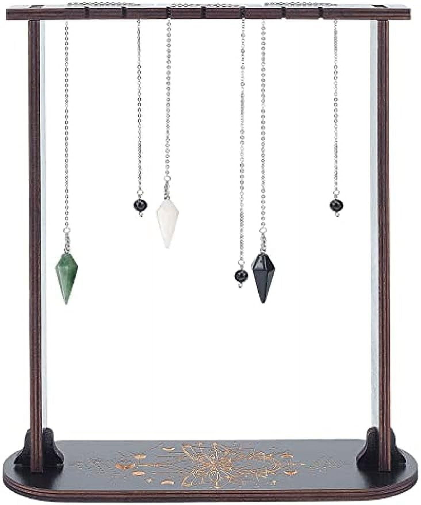 Butterfly Pendulum Display Stand Holder Wooden Crystal Display Shelf ...