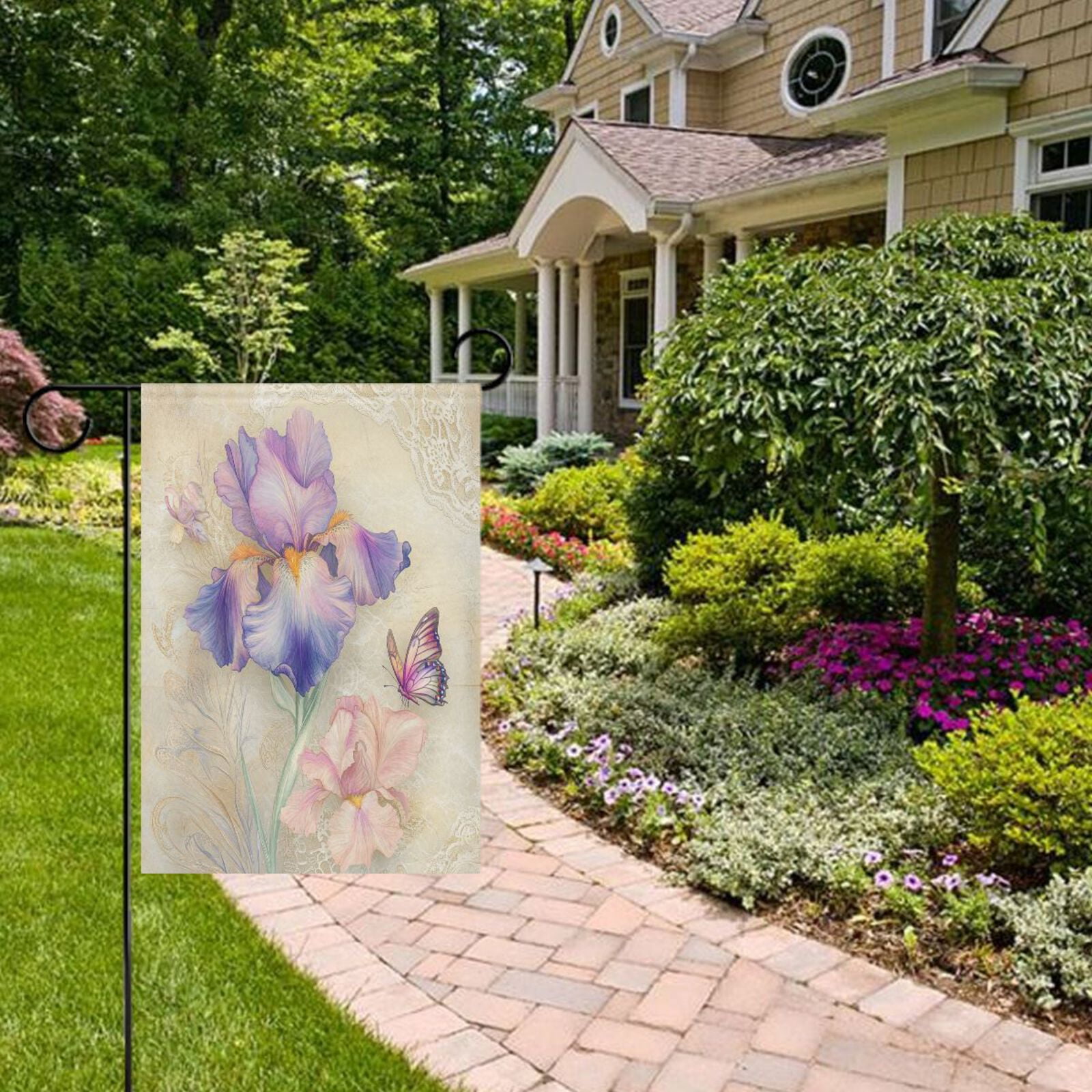 Butterfly Phalaenopsis Flowers Garden Flag Double Sided 12 x 18 Inch ...