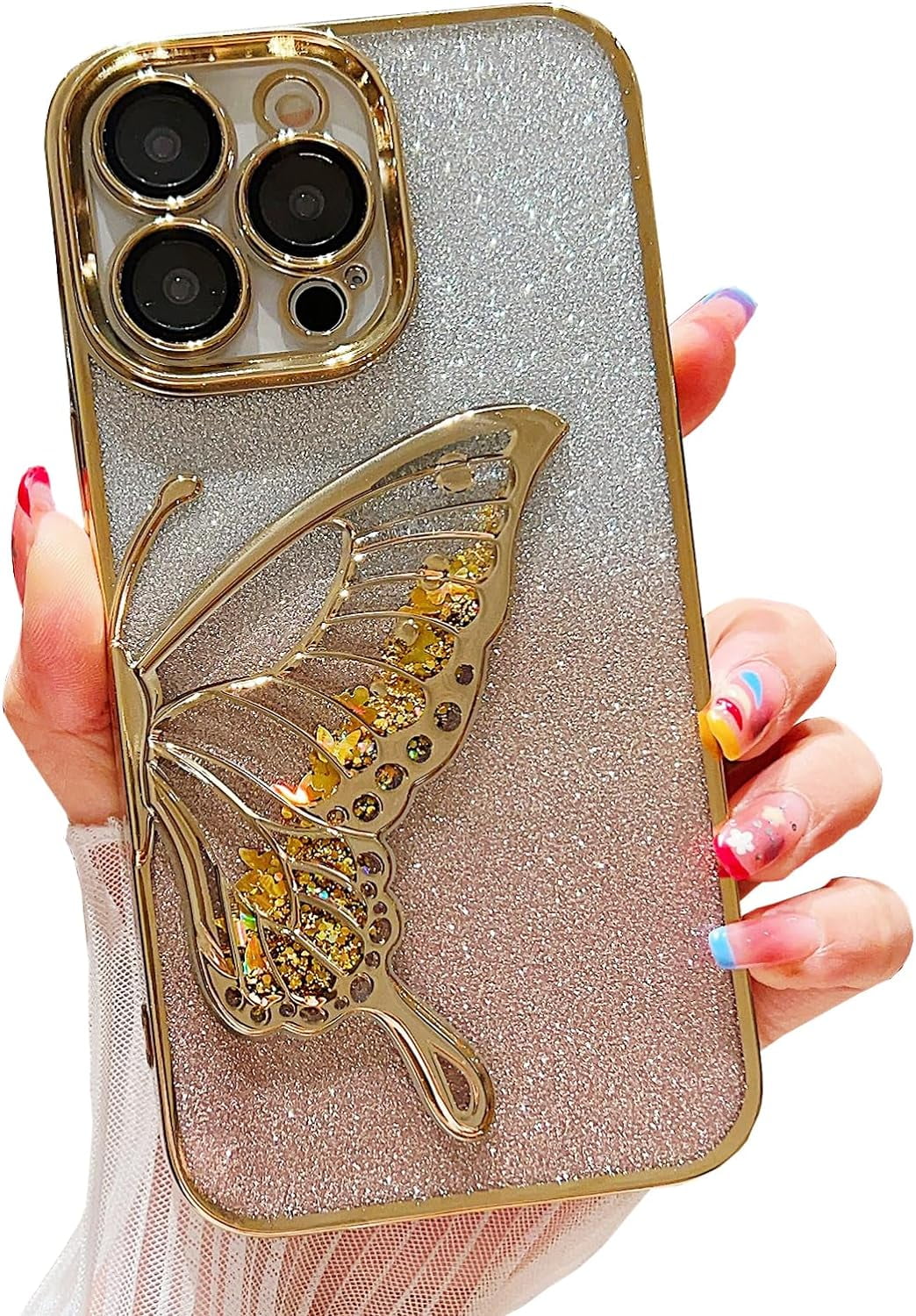 Butterfly Phone Case for iPhone 12 Pro Max,Cute Butterfly Colorful Star ...