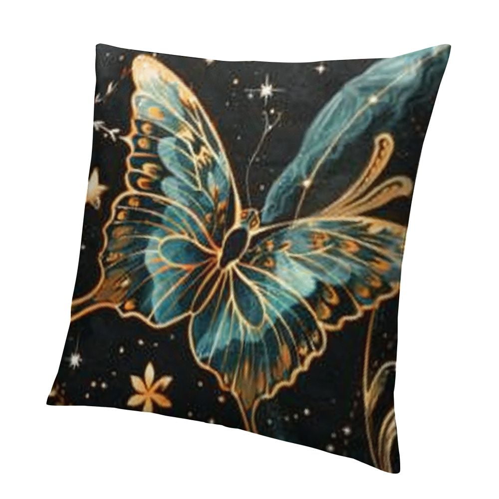 Butterfly Pillowcase for Body Pillow Long Soft Throw Pillow Case Cover ...