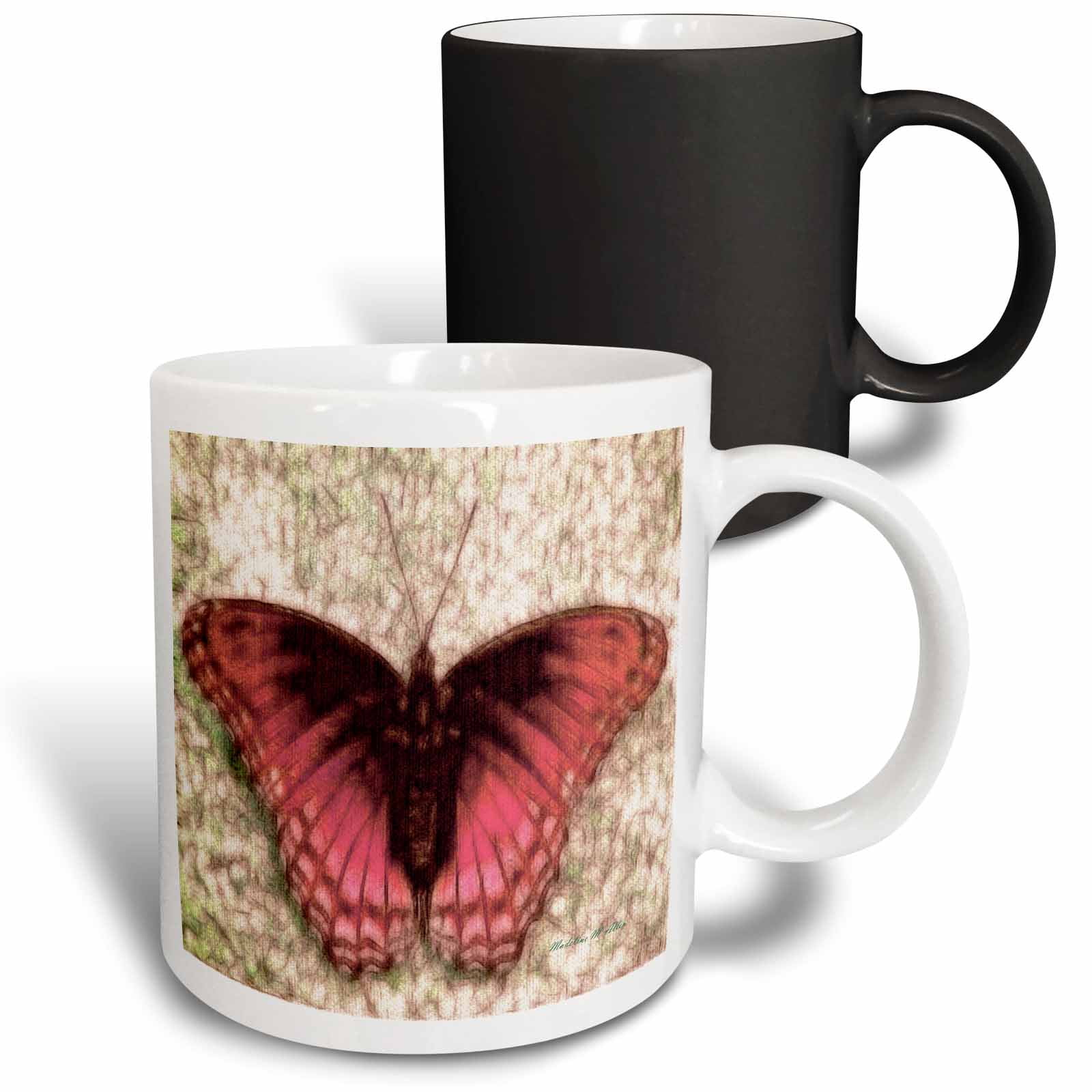3drose, Butterfly Pink, 11oz Magic Transforming Mug - Walmart.com