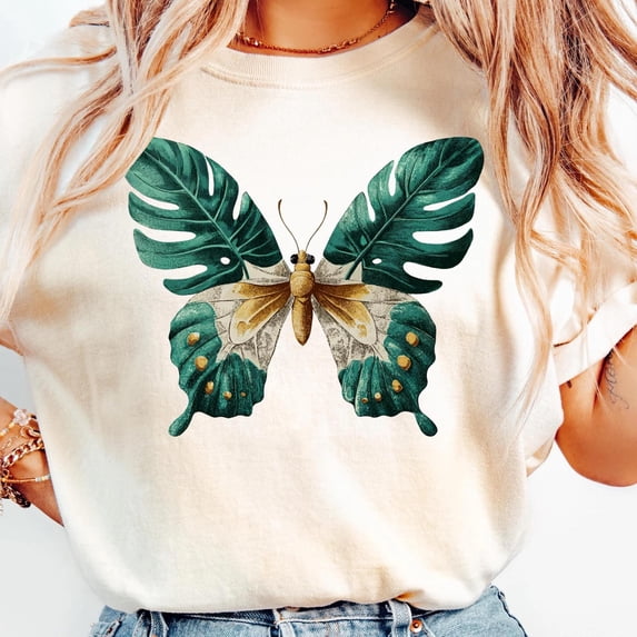 Butterfly Plant Shirt Monstera Plant Mom Plant Lady Shirt Plant Mama ...