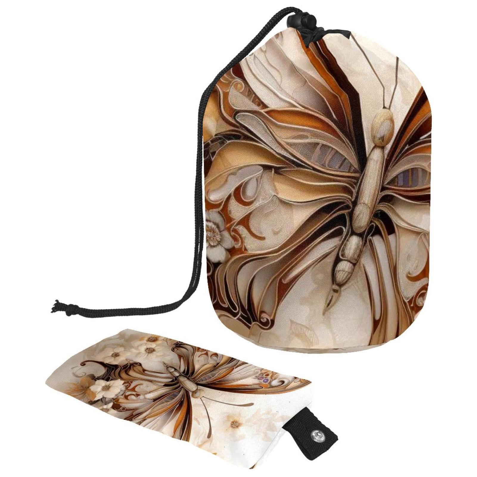 Butterfly Portable Drawstring Foldable Travel Laundry Bag with Shower ...