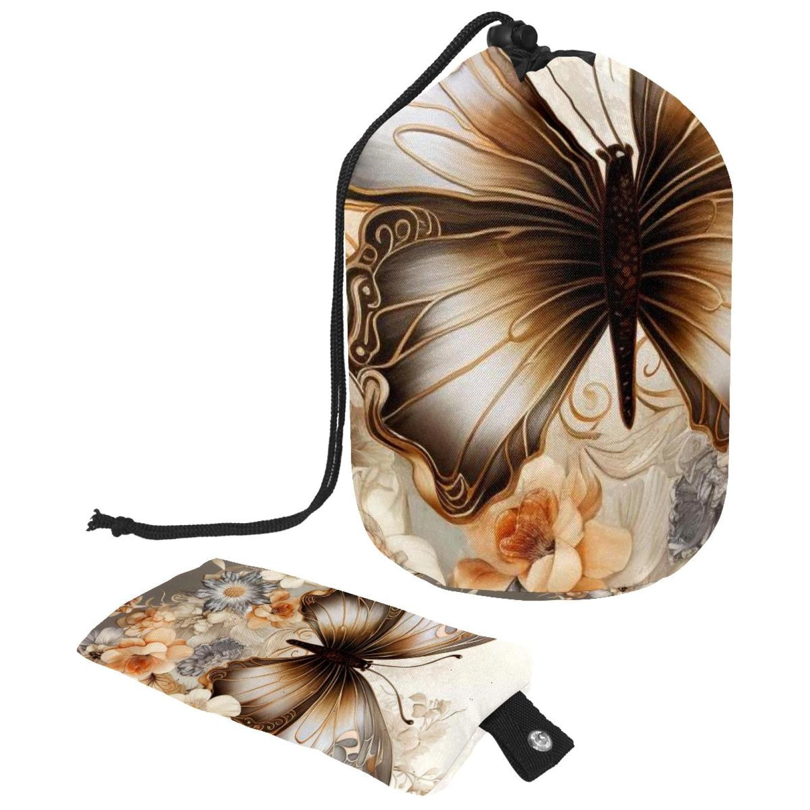 Butterfly Portable Drawstring Foldable Travel Shower Bags Mesh Bag Mesh ...