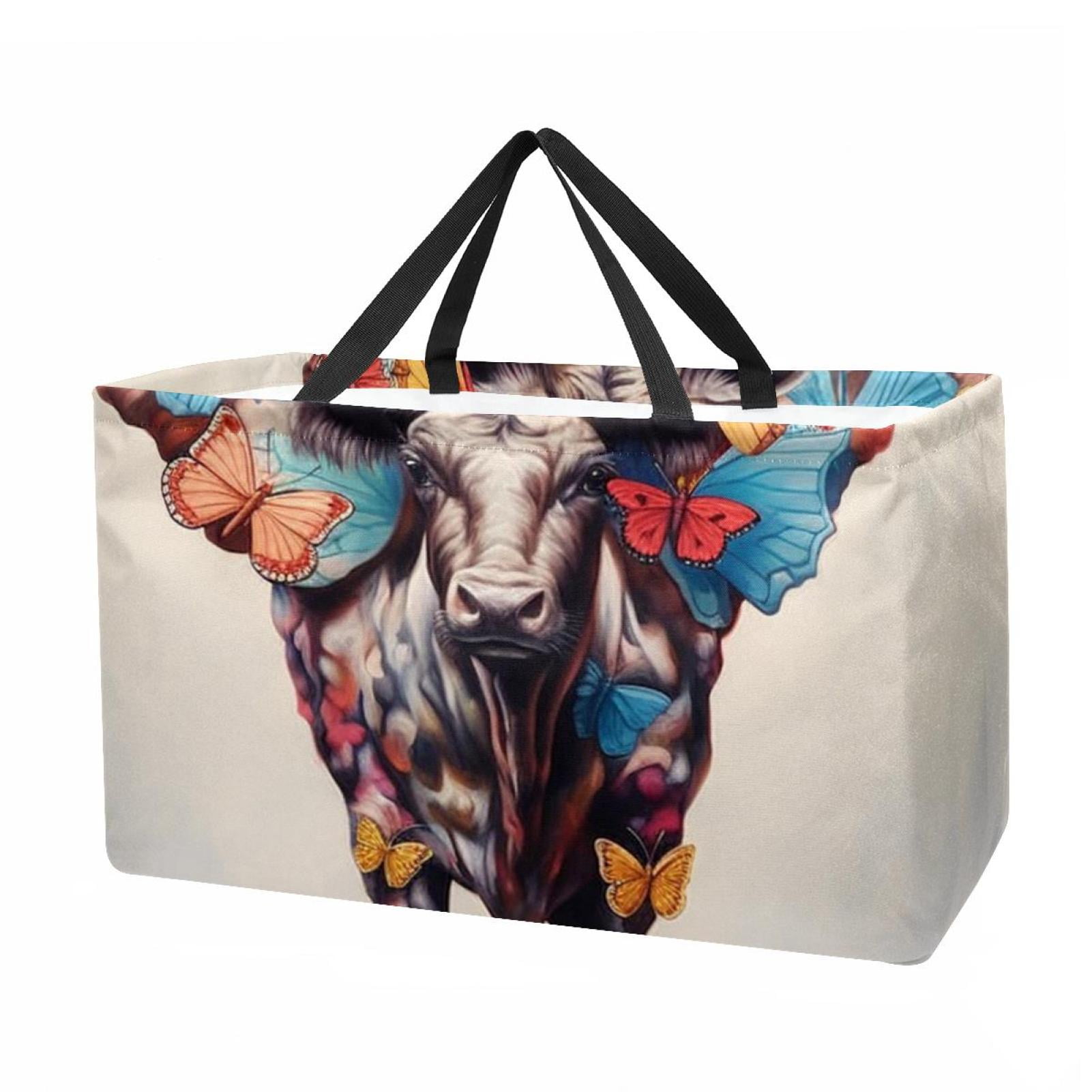 Butterfly Portable Reusable Collapsible Bucket Picnic Basket Grocery ...