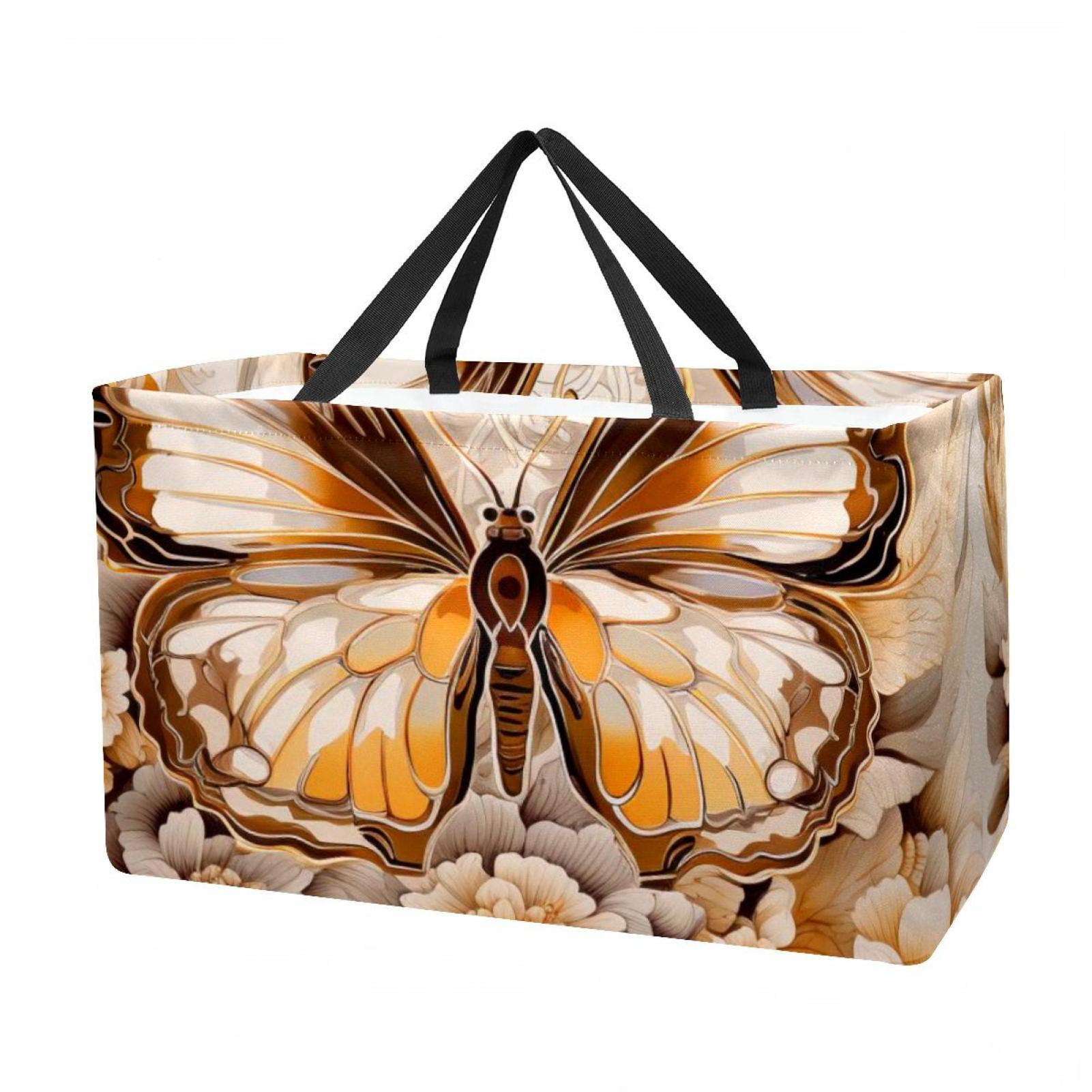 Butterfly Premium Oxford Cloth Shopping Bags: Reusable, Foldable, and ...