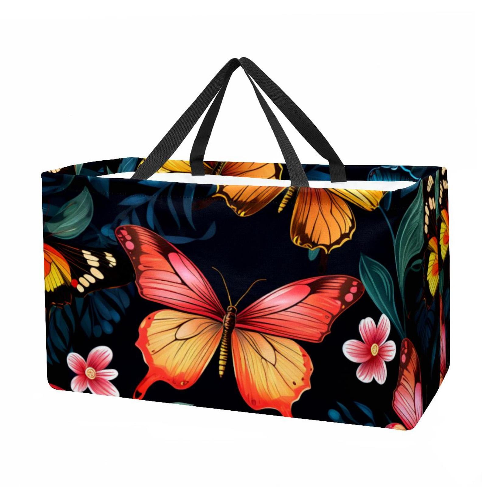 Butterfly Premium Oxford Cloth Shopping Bags: Reusable, Foldable, and ...